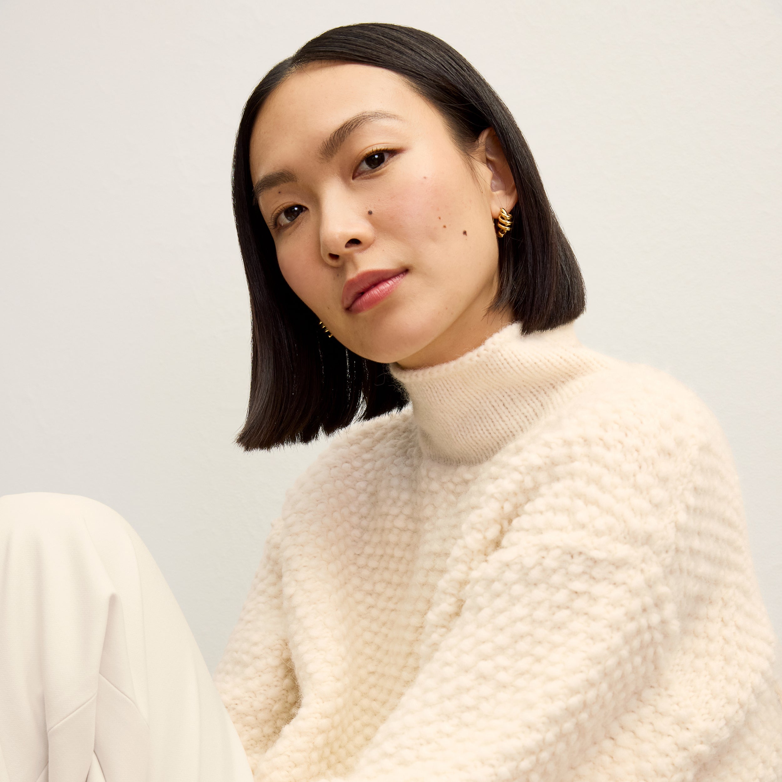 Lea Sweater - Loop Knit :: Snow – M.M.LaFleur