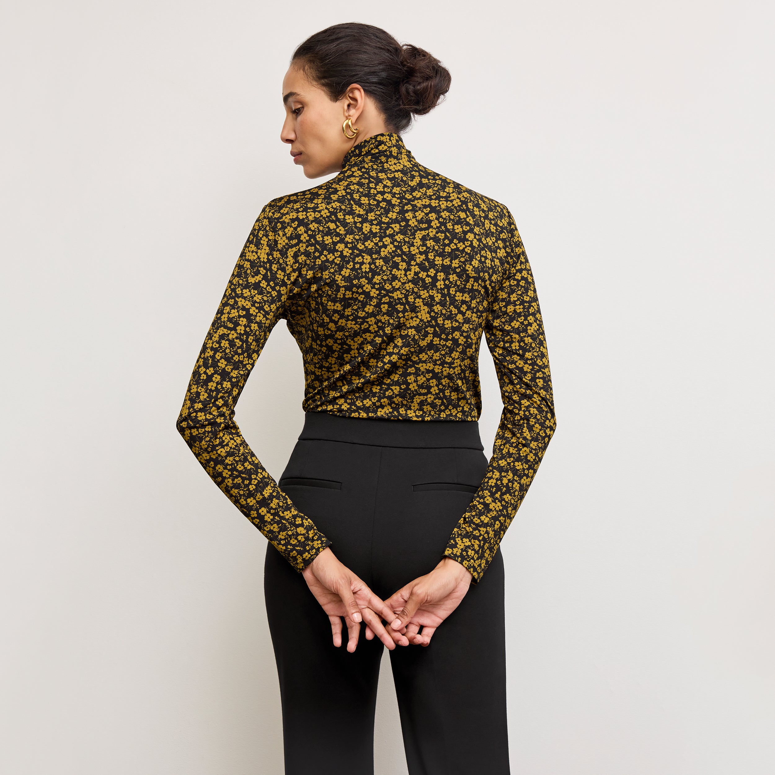 Axam Layering Turtleneck - Printed Jersey :: Bloom Print – M.M.LaFleur