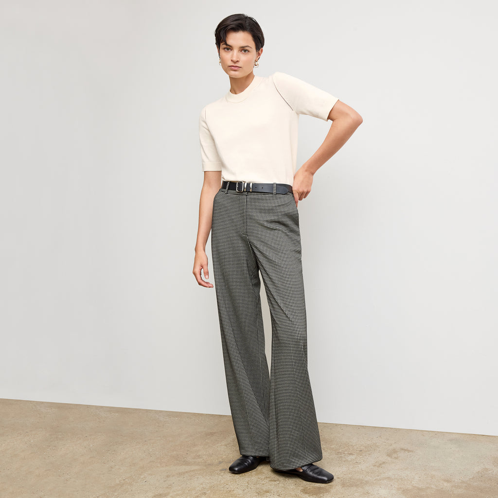 Becca Pointelle Tee - 365 Cotton Silk Knit :: Ivory – M.M.LaFleur