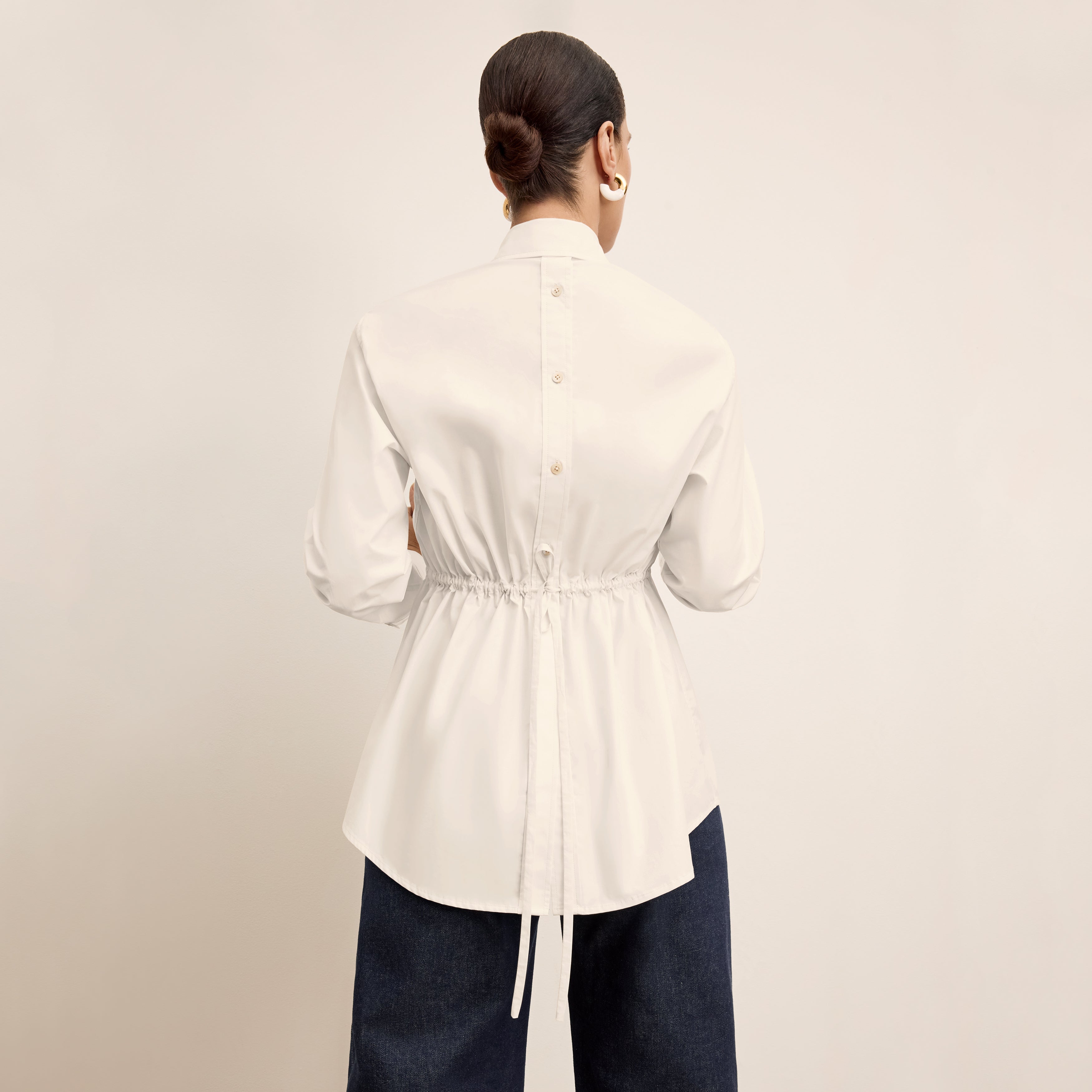 Bentley Al Fresco Shirt - Cotton Poplin :: Eggshell – M.M.LaFleur