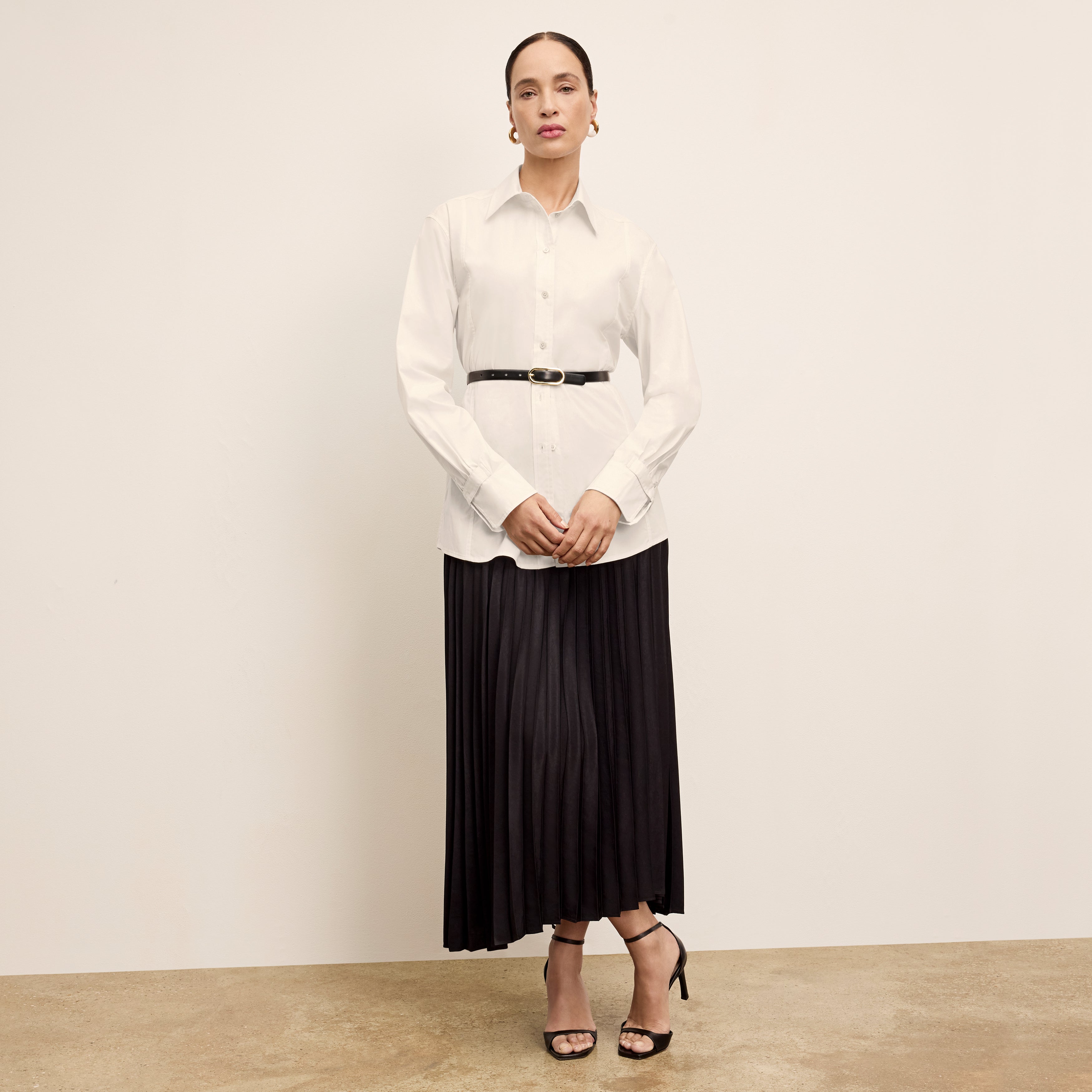 Bentley Al Fresco Shirt - Cotton Poplin :: Eggshell – M.M.LaFleur