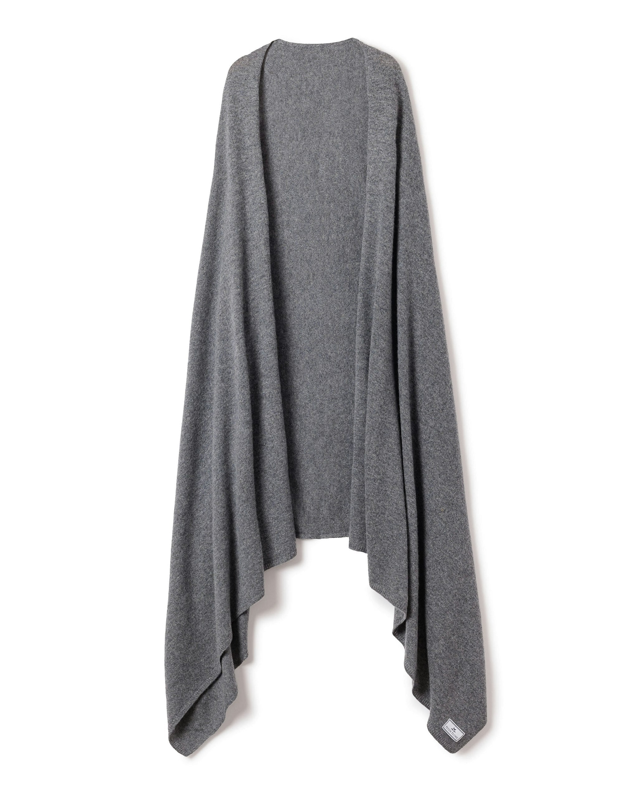 Petite Plume Cashmere Wrap in Dark Heather Grey – M.M.LaFleur