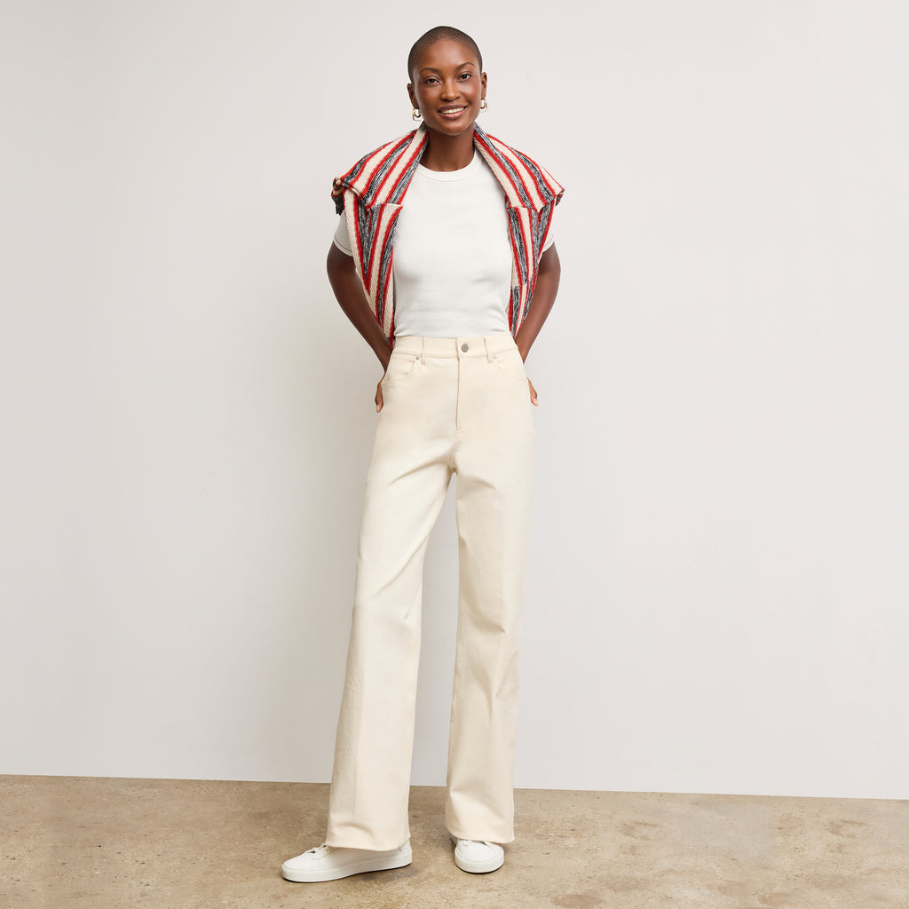 Milo Jean - Eco Better Than Denim :: Bright Ivory – M.M.LaFleur