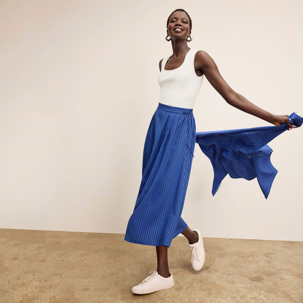 Sabine Sculptural Tank - Eco 365Knit :: Ivory – M.M.LaFleur