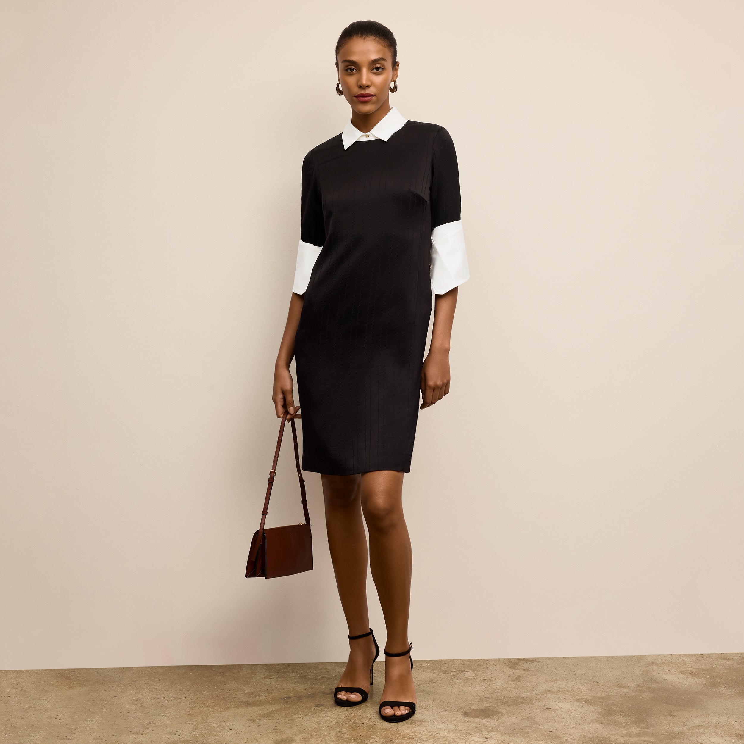 Lancia Dress - Luxe Pointelle :: Black – M.M.LaFleur