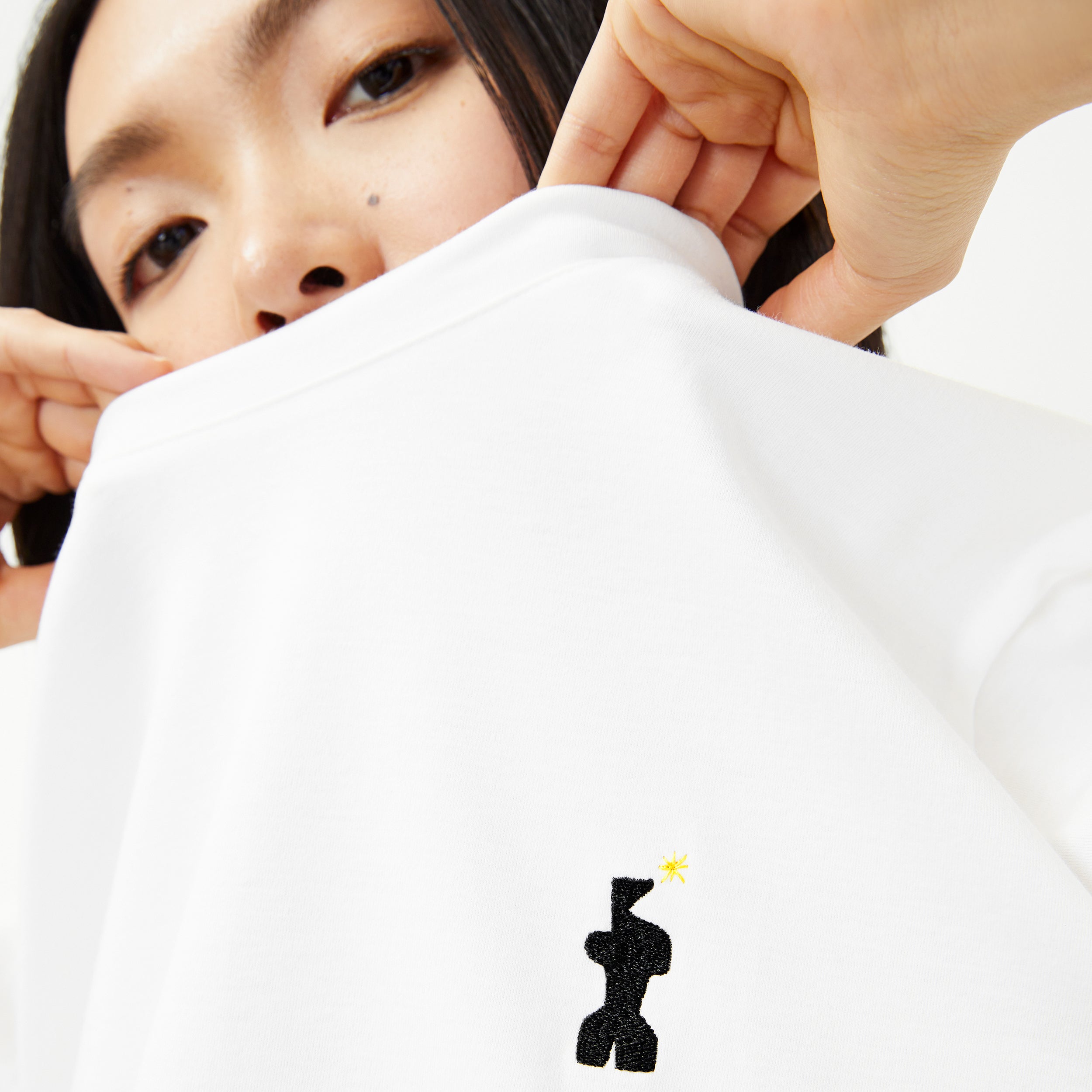 10-Year Anniversary Leslie T-Shirt - Embroidered Pima Cotton :: White ...