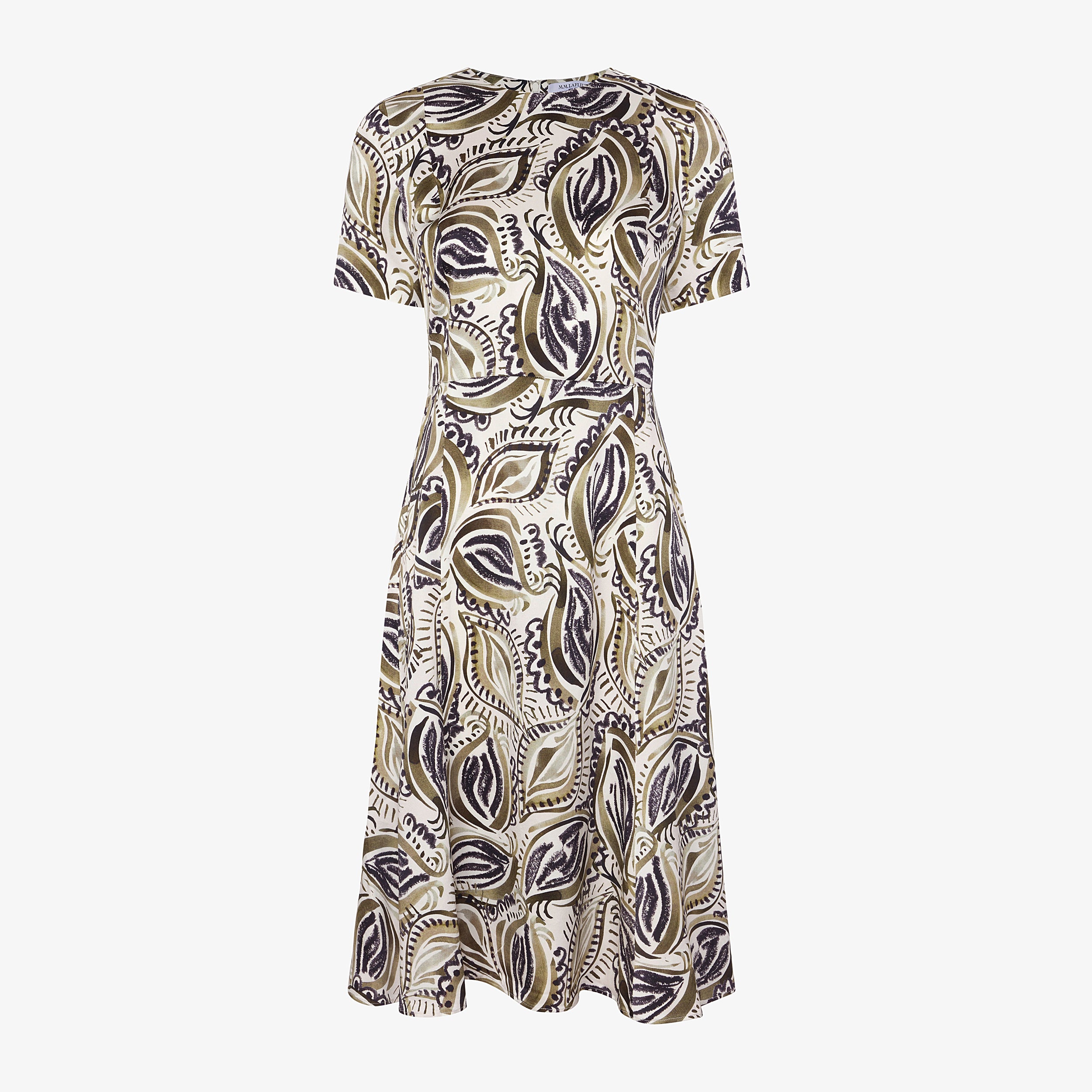 Inez Dress - Washable Silk Charmeuse :: Brushstroke Paisley – M.M.LaFleur