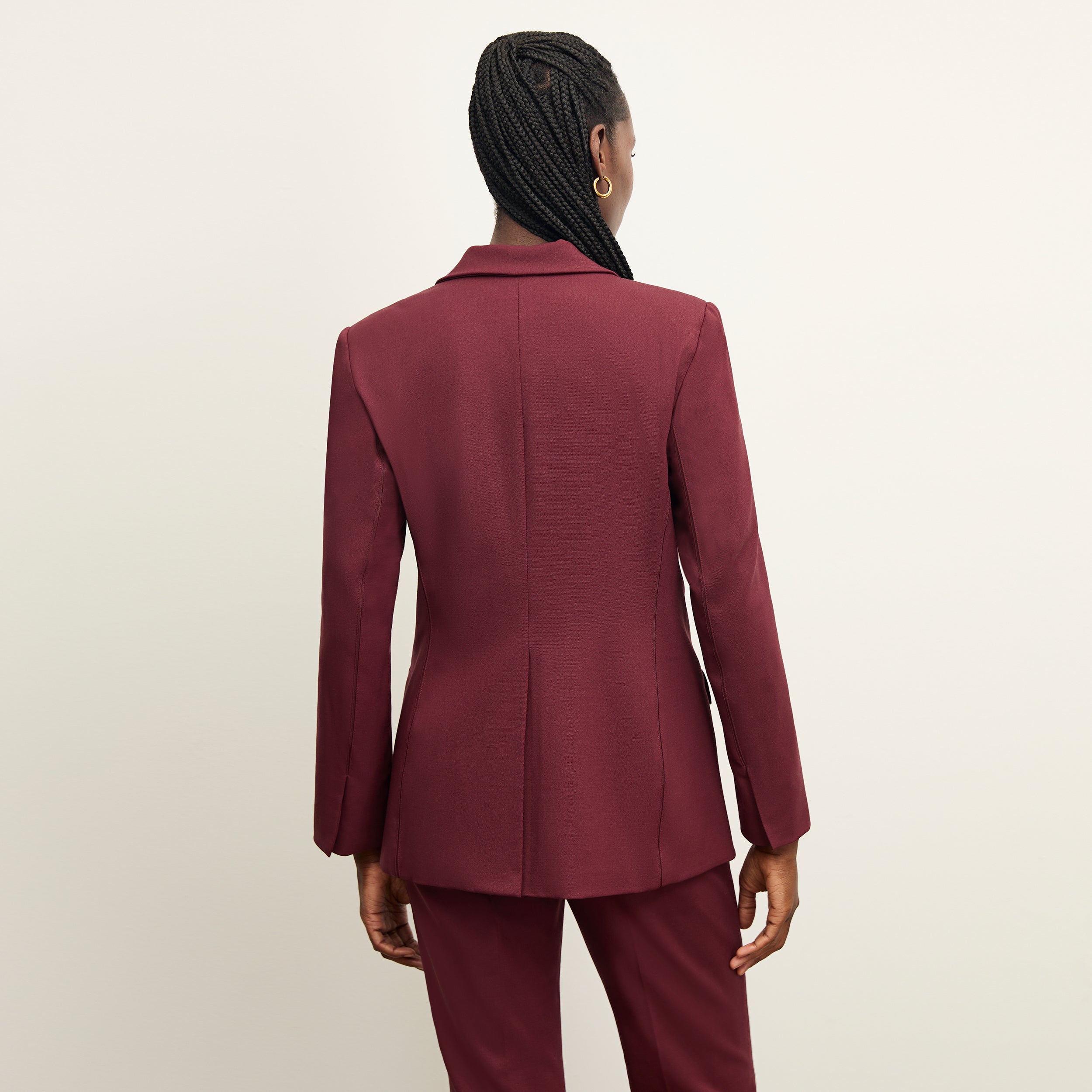 Yiyan Blazer - Italian Wool Twill :: Shiraz – M.M.LaFleur