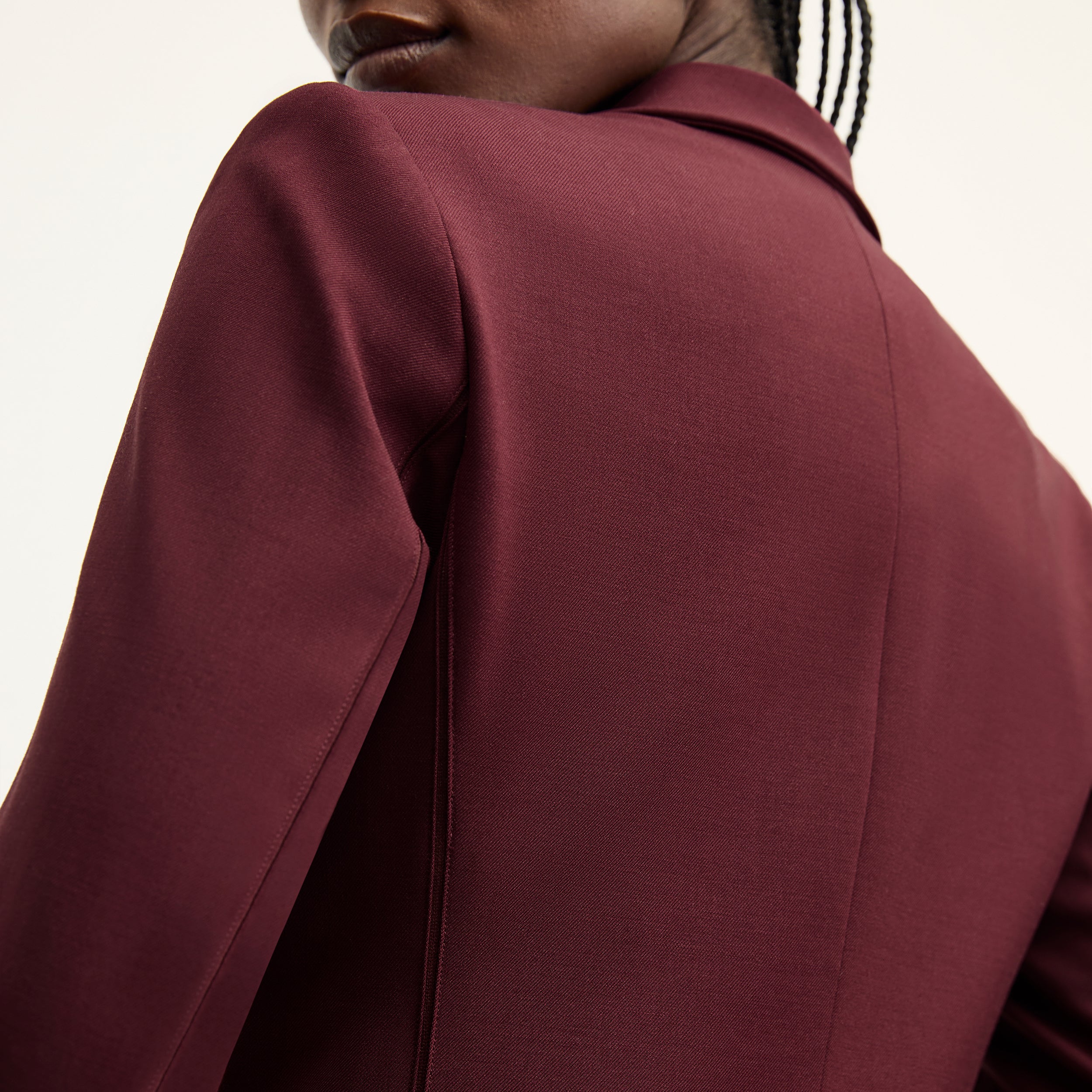 Yiyan Blazer - Italian Wool Twill :: Shiraz – M.M.LaFleur