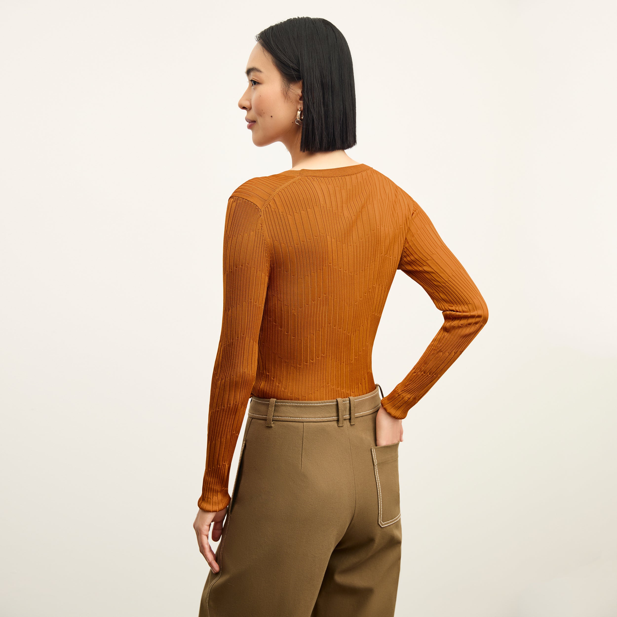 Rae Day-to-Night Top - Cascade Knit :: Caramel – M.M.LaFleur