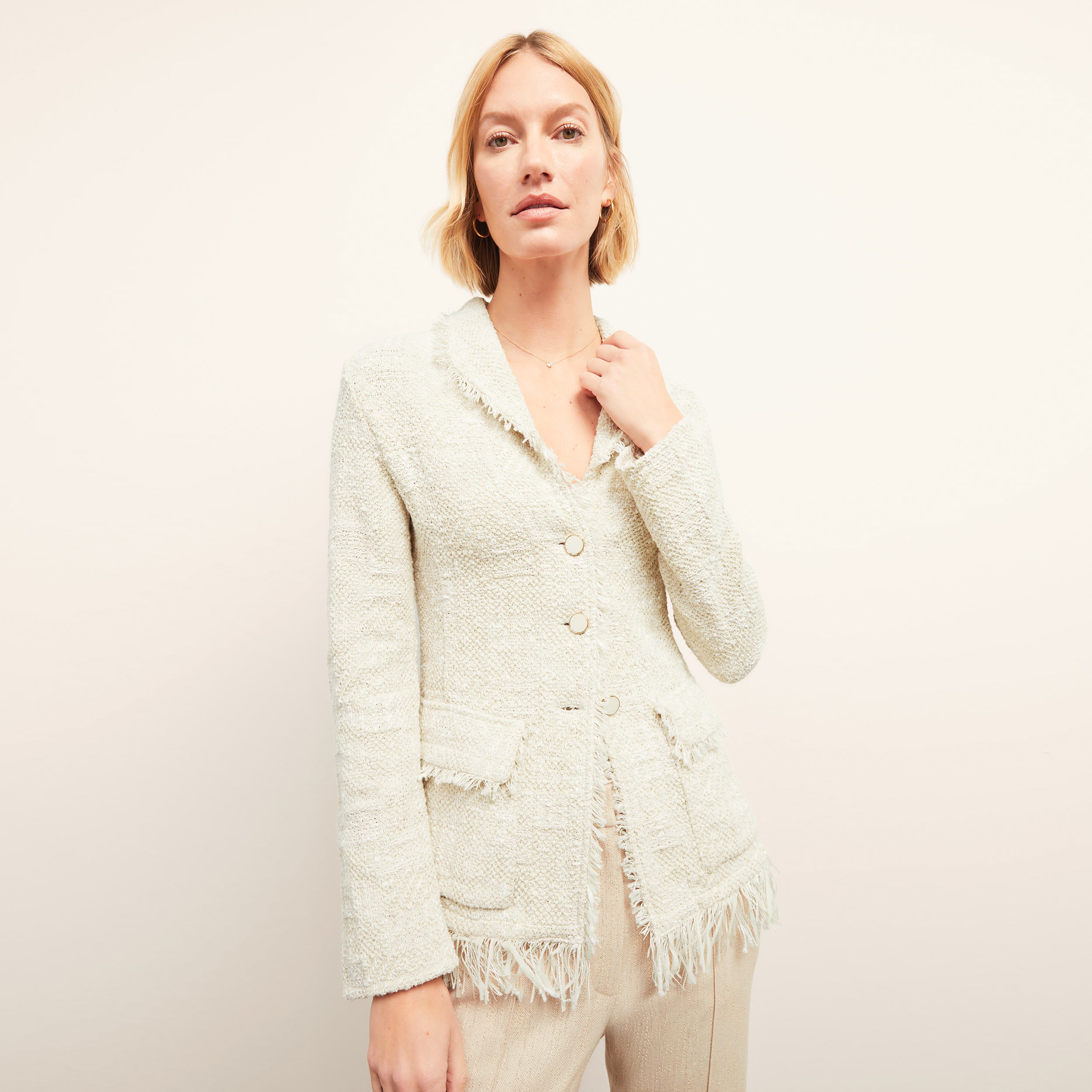 Porter Jacket - Interweave :: Taupe / Ivory – M.M.LaFleur