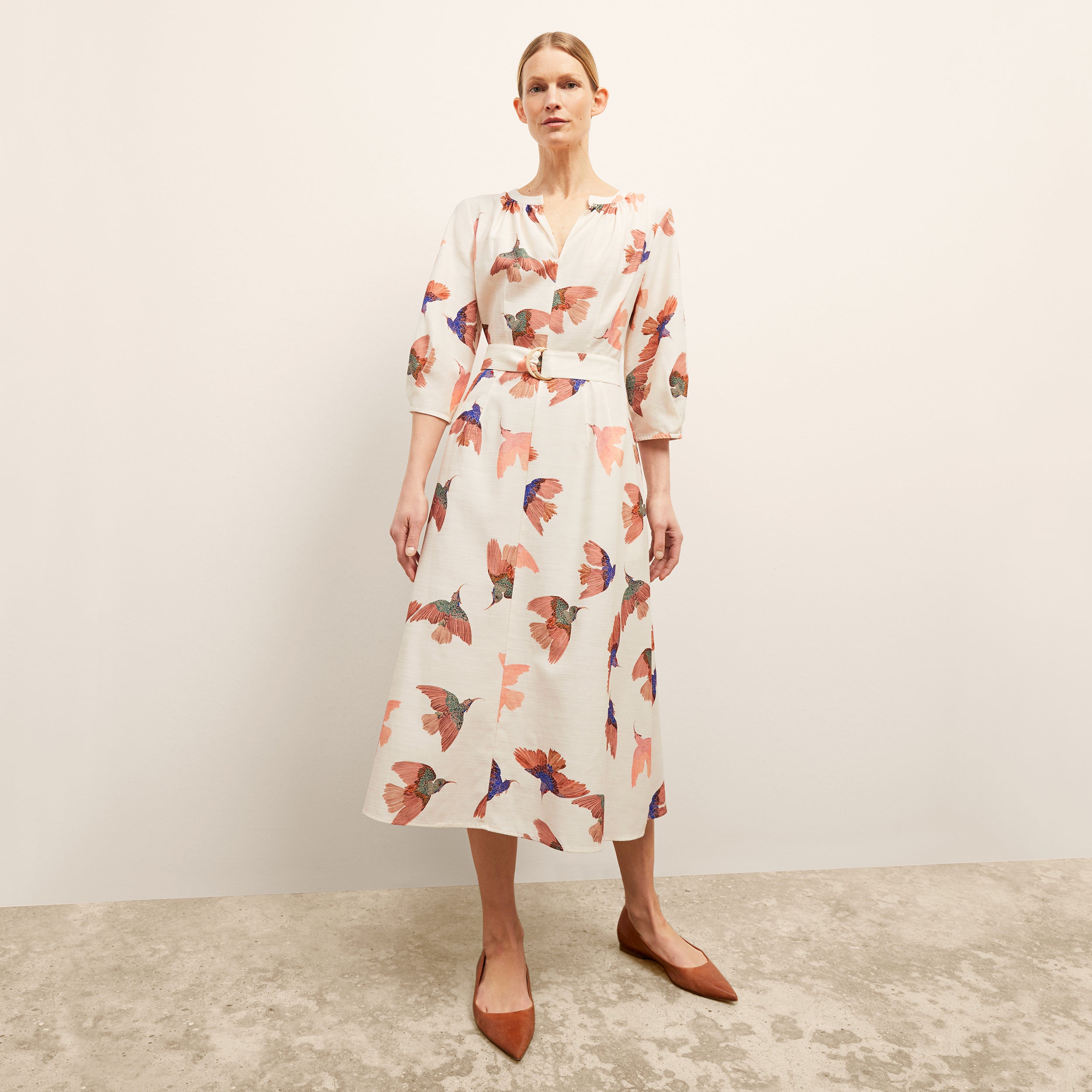 Tessie Dress - Airy Cotton :: Hummingbird Print – M.M.LaFleur