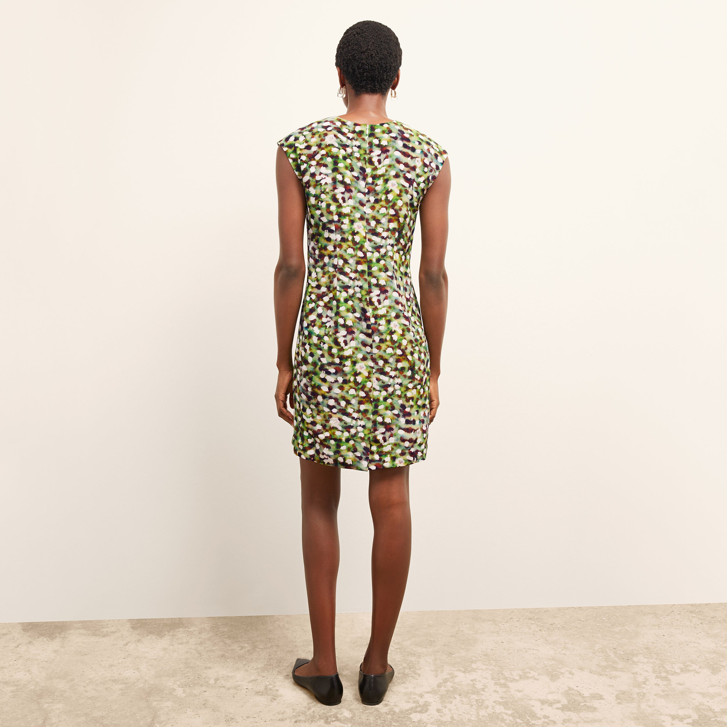 Maaza Dress - Washable Silk :: Spotlight Print – M.M.LaFleur
