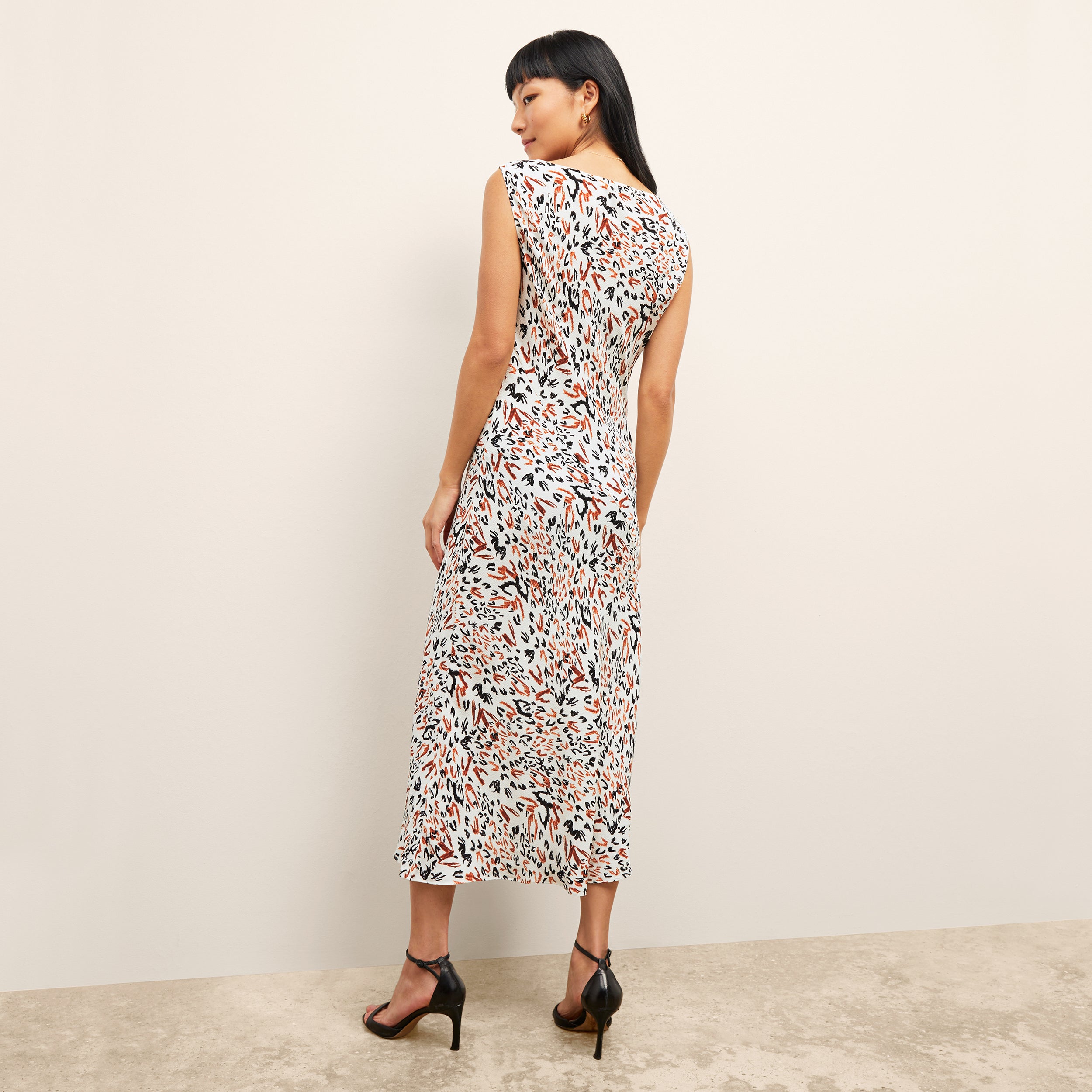 Priya Dress - Pebble Crepe :: Leopard Sketch – M.M.LaFleur