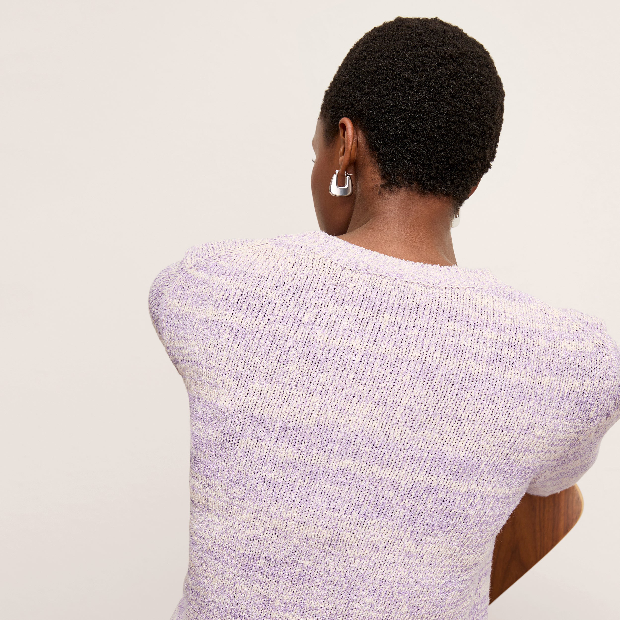Butler Sweater - Knit Boucle :: Dusty Lavender – M.M.LaFleur