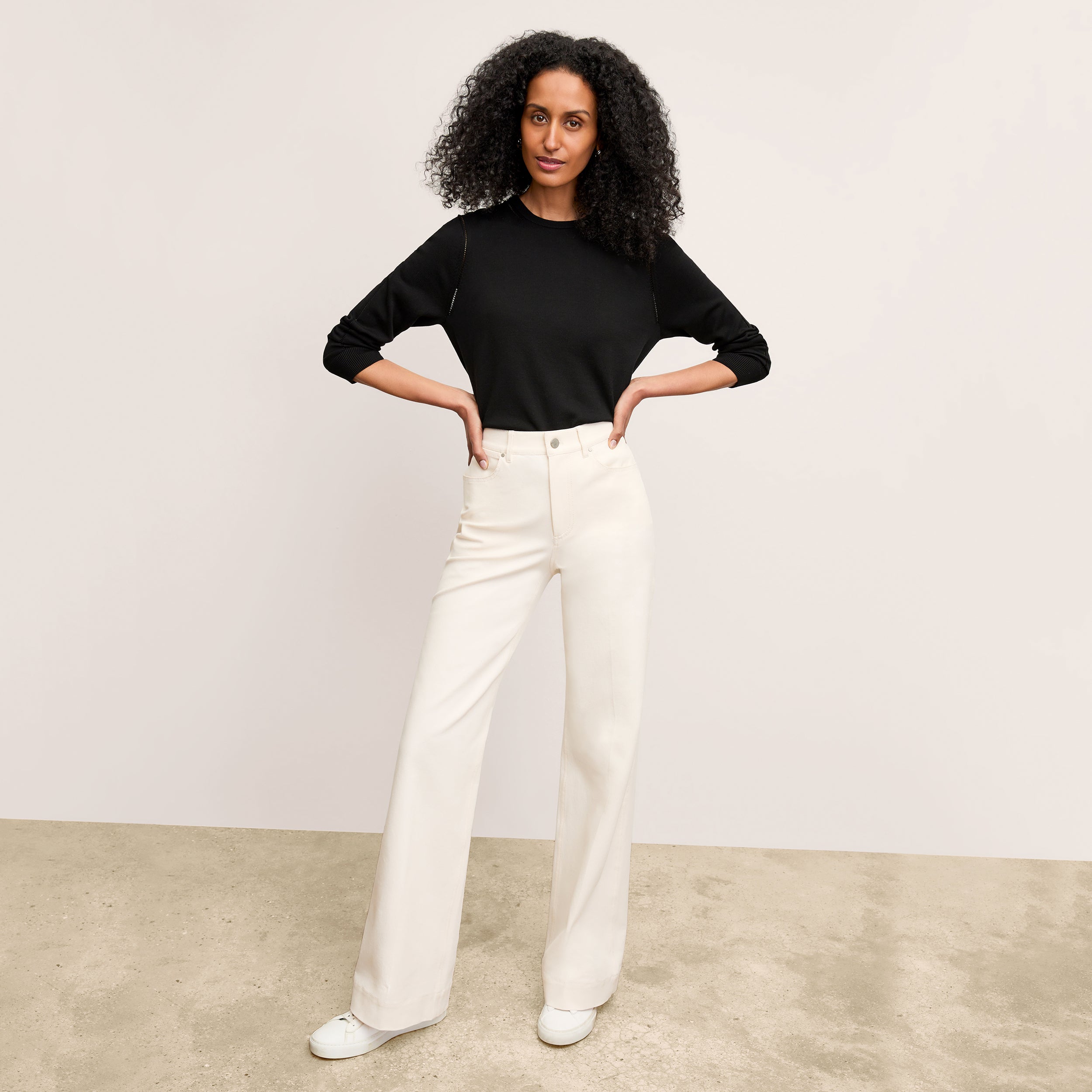 Milo Jean - Eco Better Than Denim :: Bright Ivory – M.M.LaFleur
