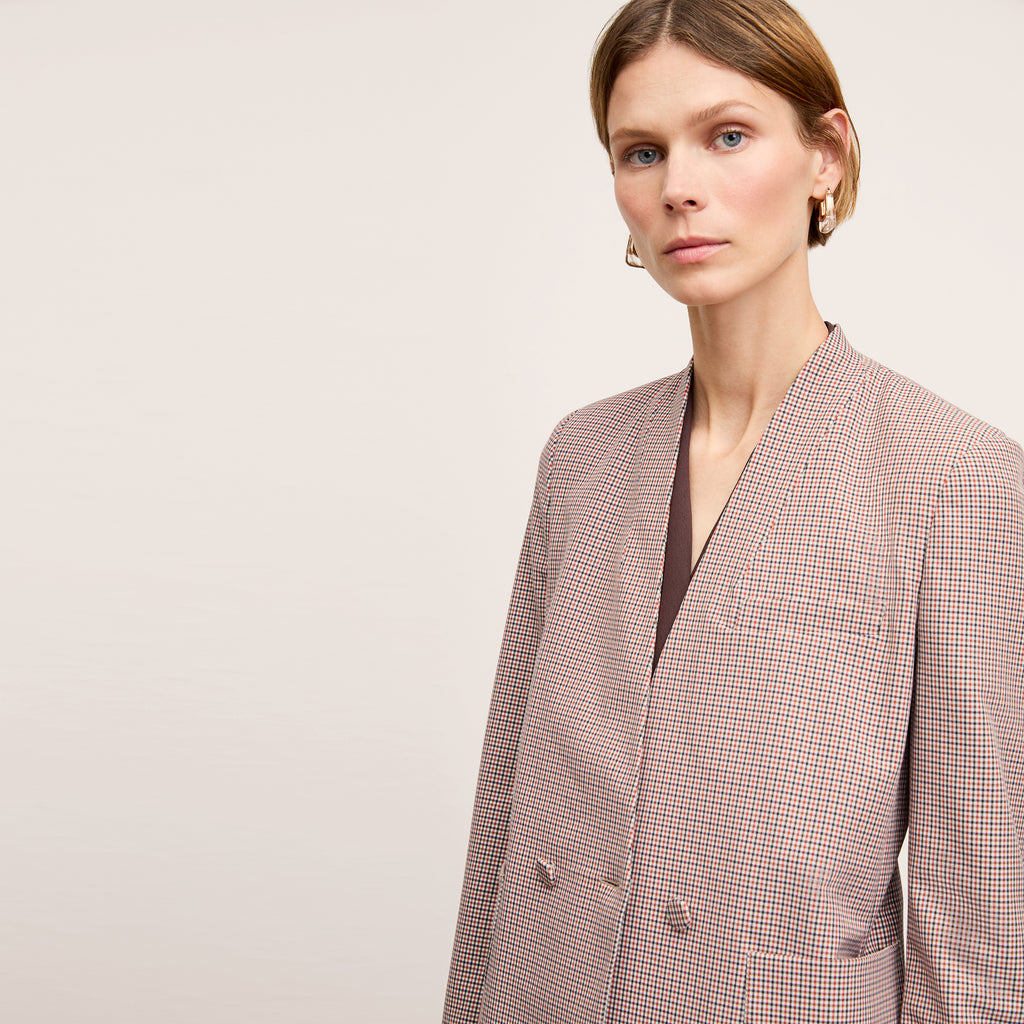 Janette Blazer - Stretch Twill :: Mini Check – M.M.LaFleur