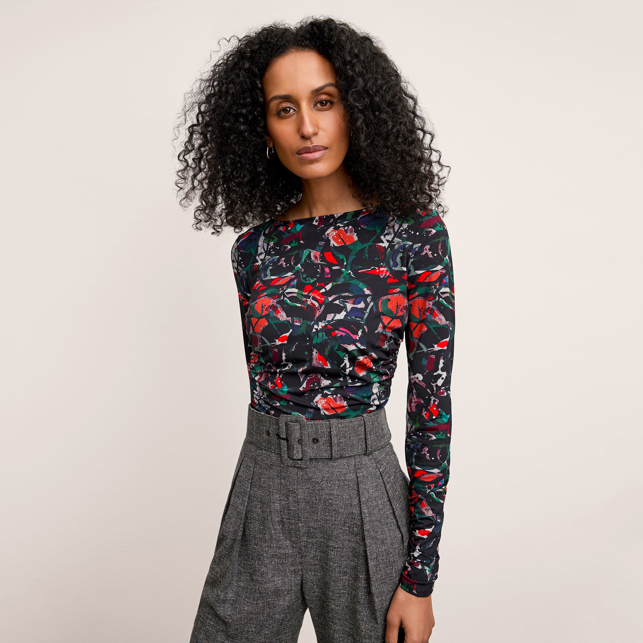 Percy Stretch Top - Printed Jersey :: Splatter Pop – M.M.LaFleur