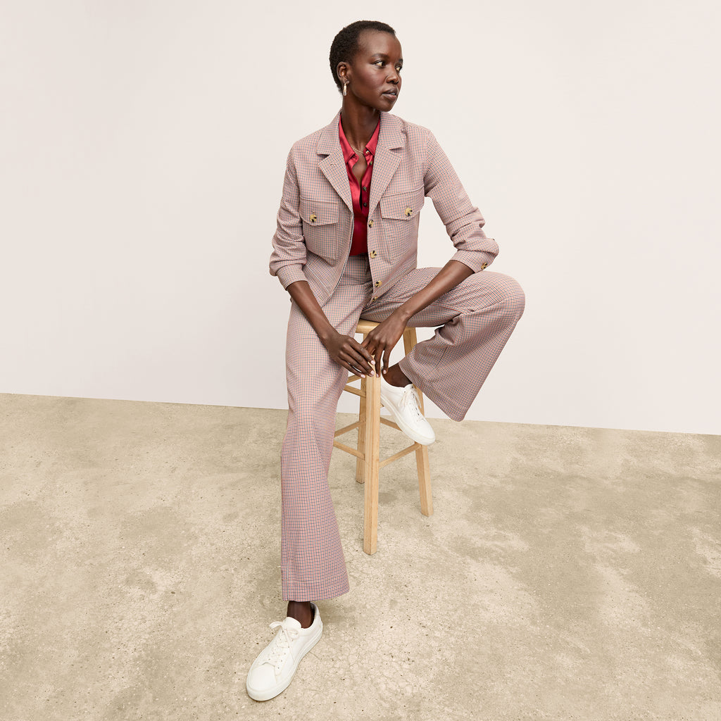 Tatum Top - Washable Silk Charmeuse :: Scarlet – M.M.LaFleur