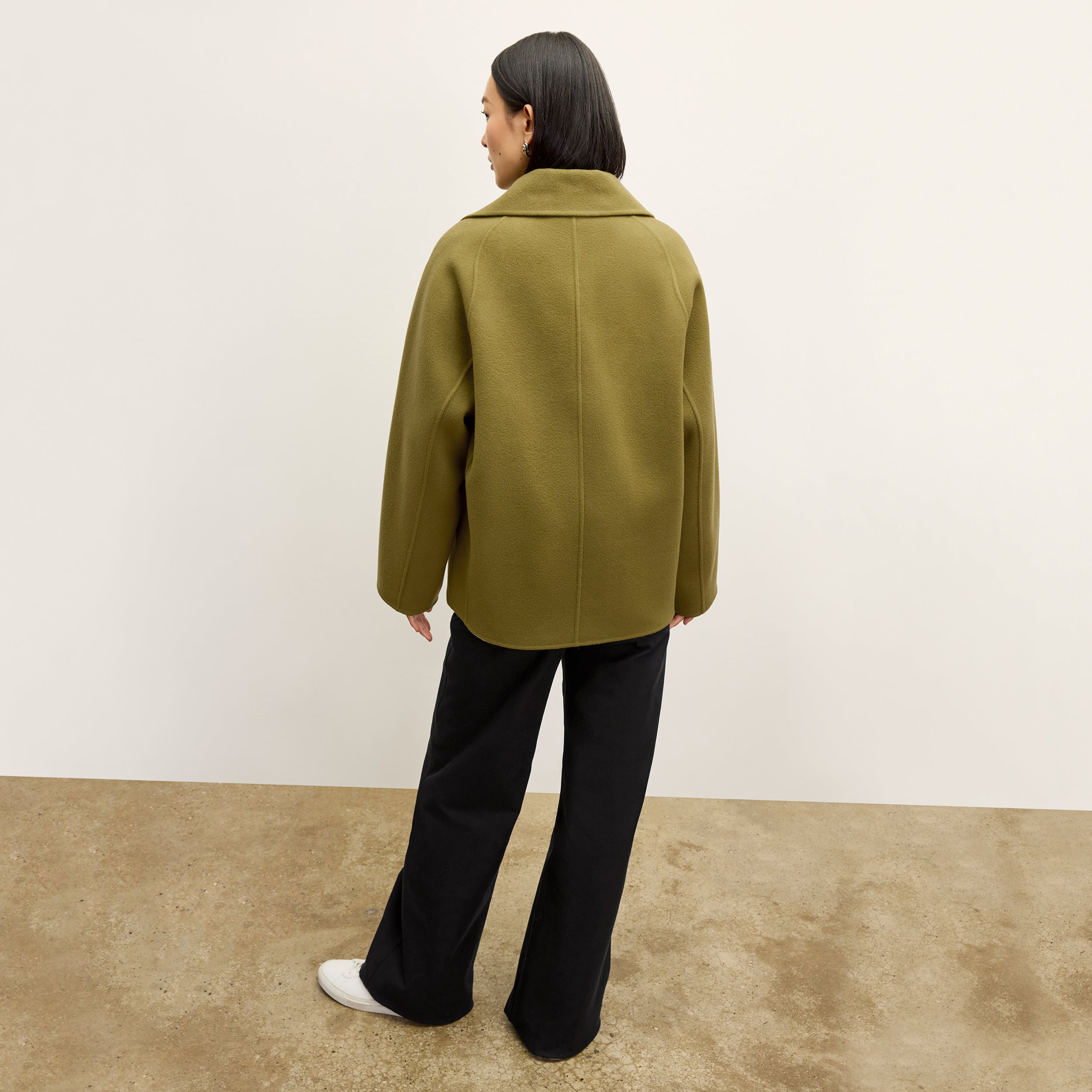 Calista Coat - Double-Face Wool :: Pistachio – M.M.LaFleur