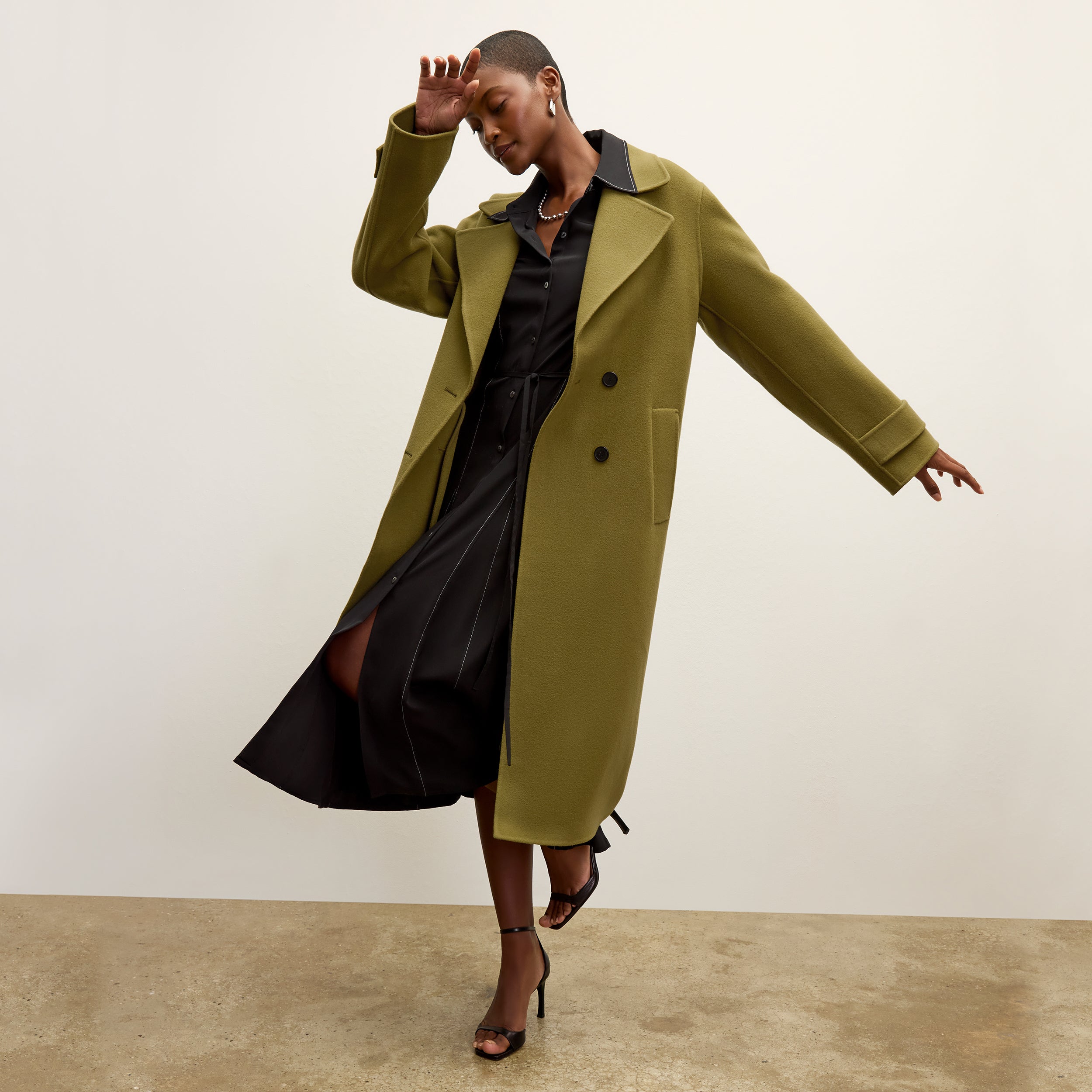 Viola Coat - Double-Face Wool :: Pistachio – M.M.LaFleur