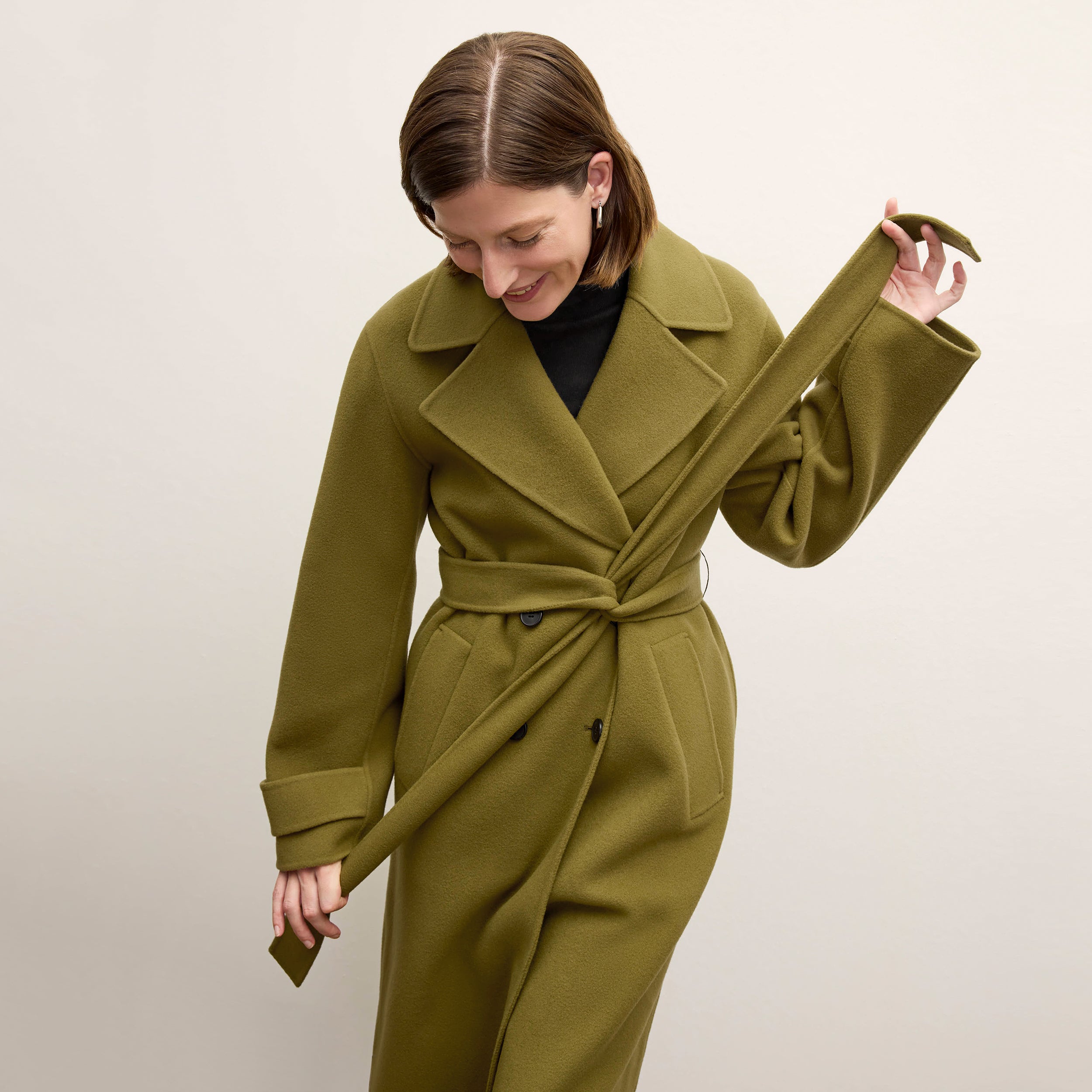 Viola Coat - Double-Face Wool :: Pistachio – M.M.LaFleur