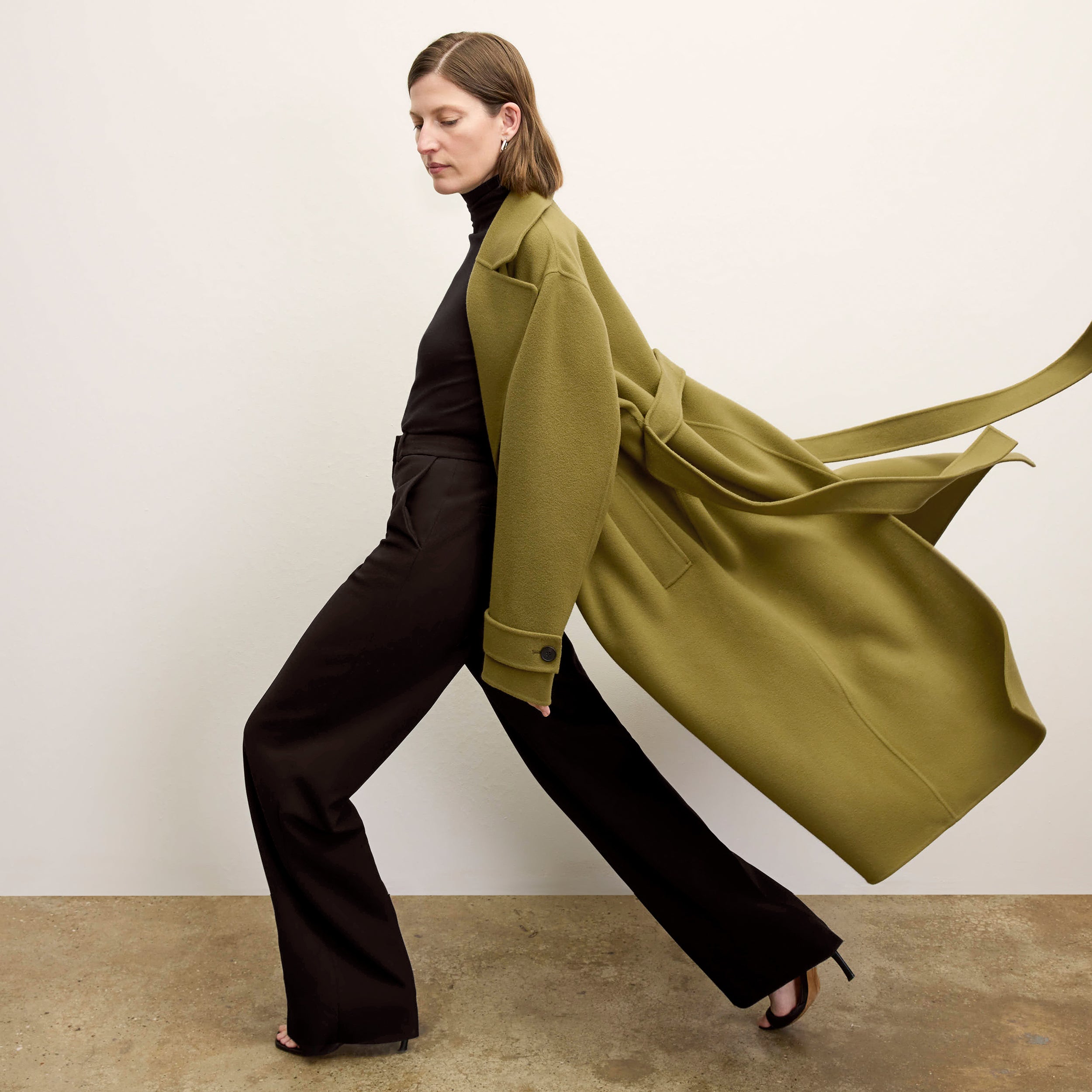 Viola Coat - Double-Face Wool :: Pistachio – M.M.LaFleur