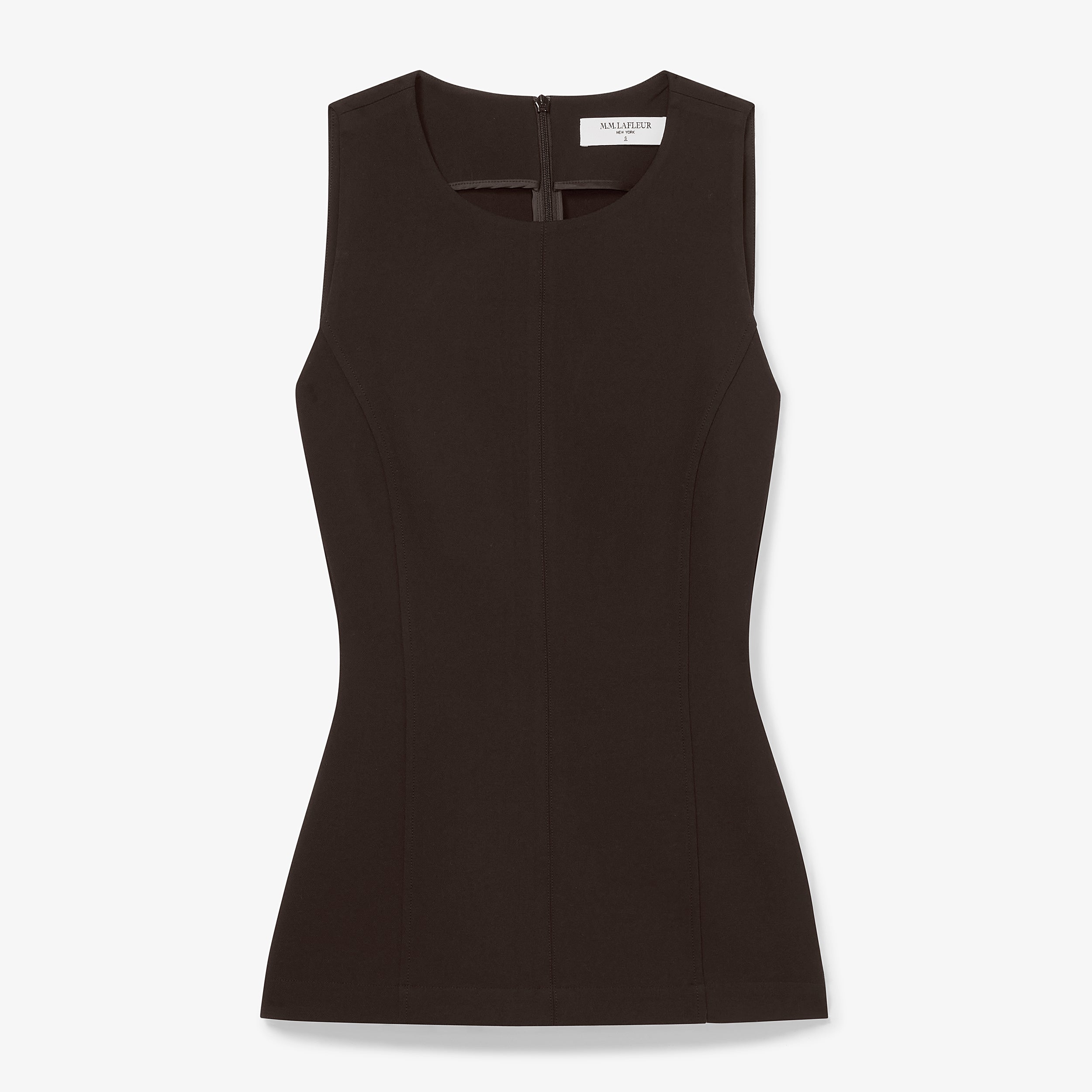 Lucia Top - Luxe Flex Suiting :: Black – M.M.LaFleur