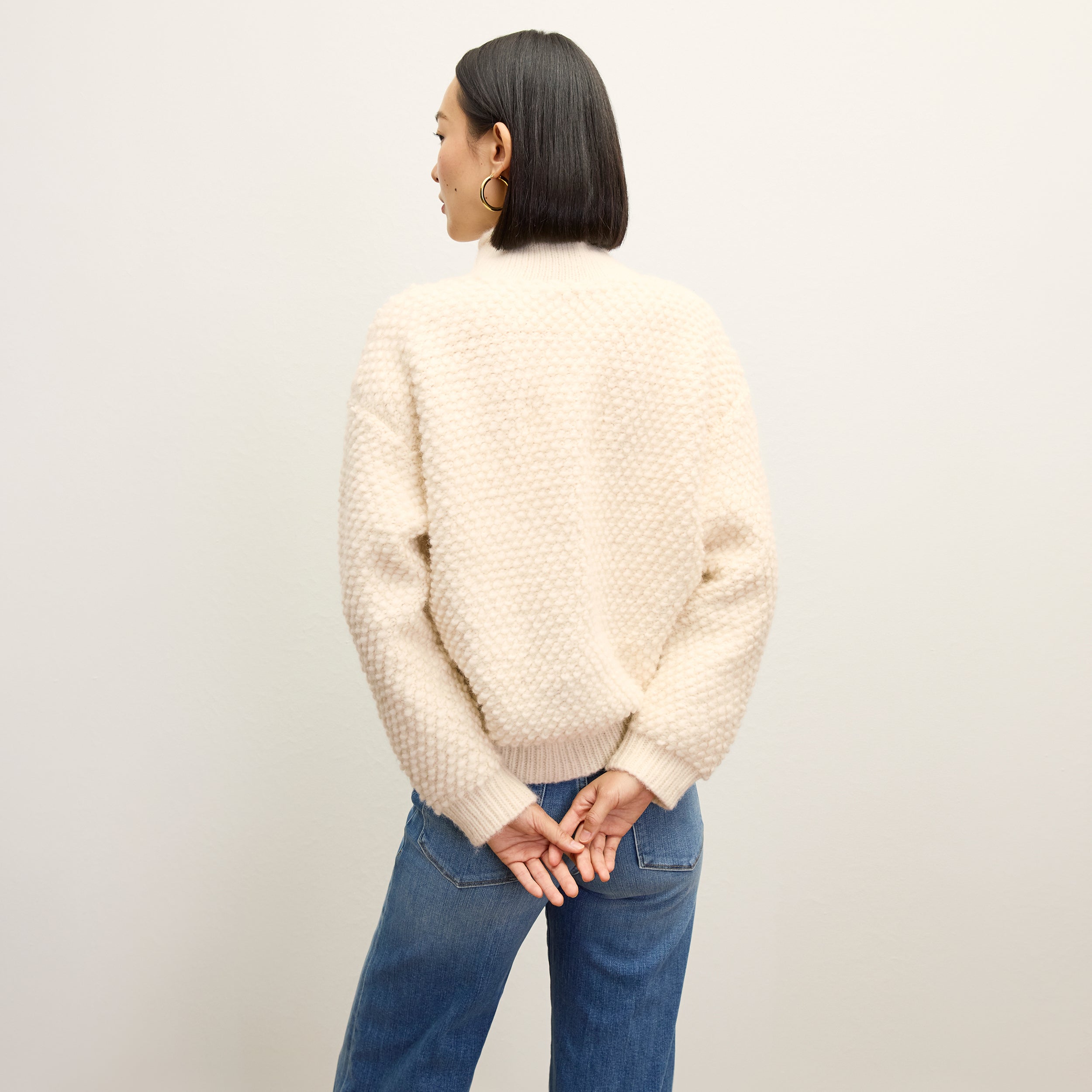 Lea Sweater - Loop Knit :: Snow – M.M.LaFleur