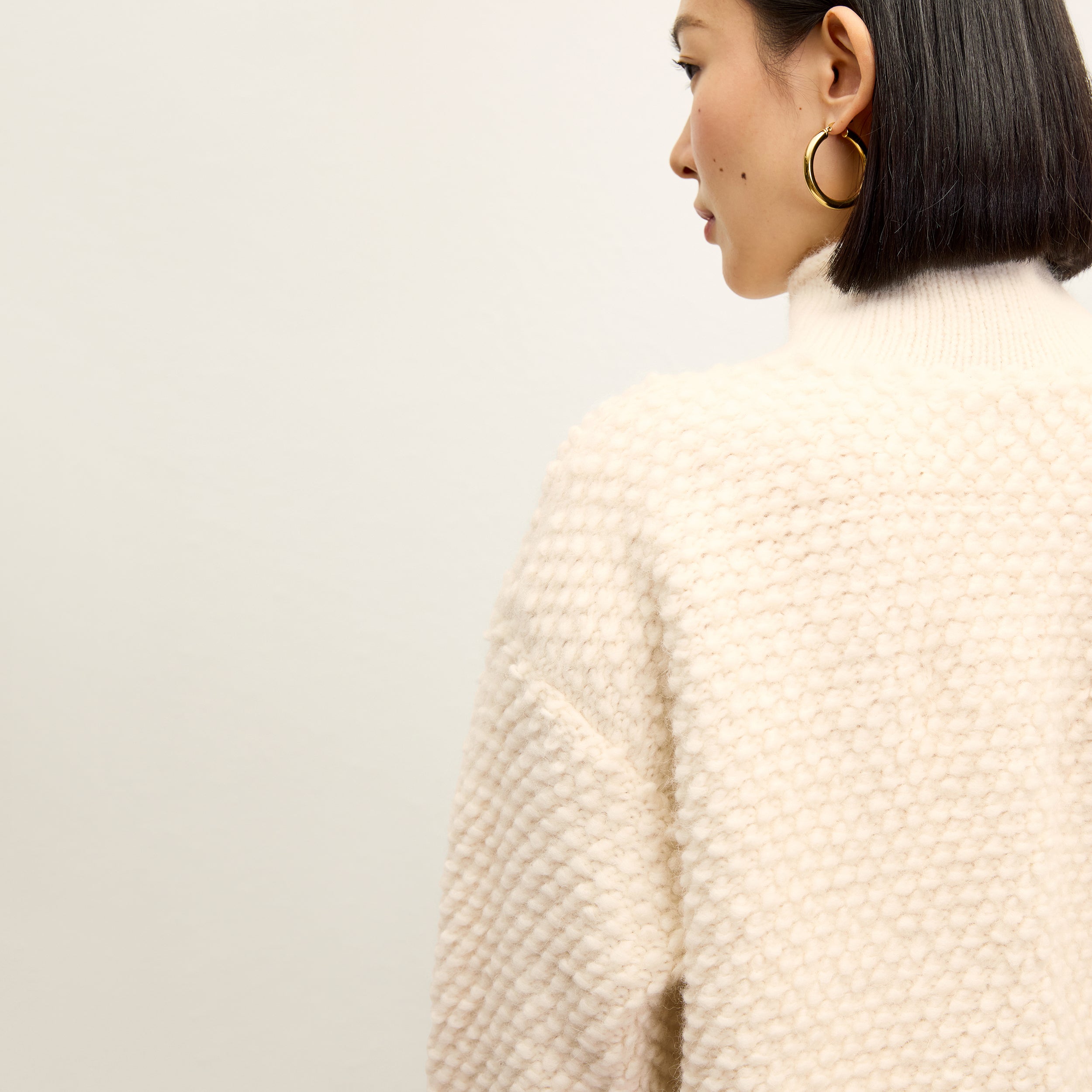 Lea Sweater - Loop Knit :: Snow – M.M.LaFleur