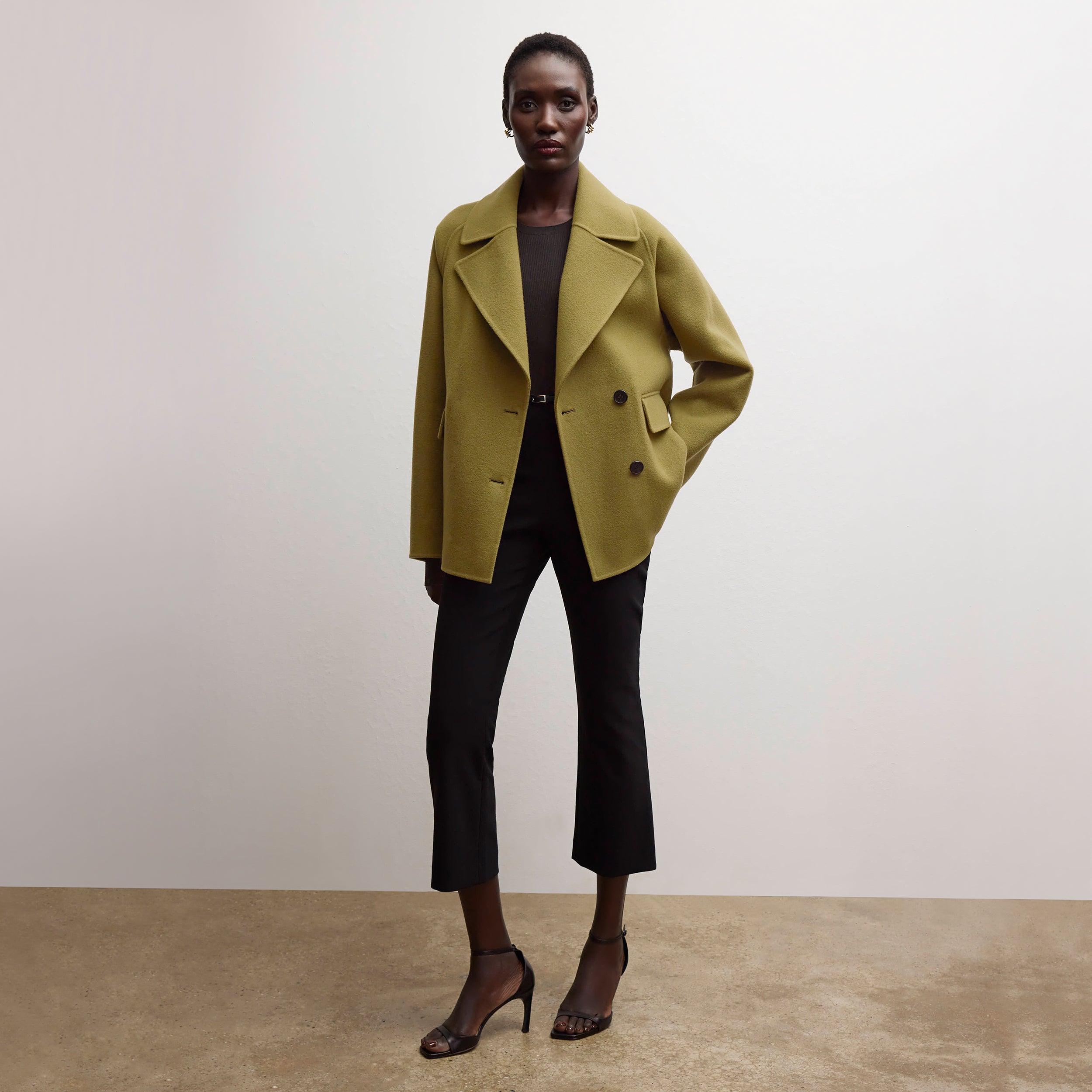 Calista Coat - Double-Face Wool :: Pistachio – M.M.LaFleur