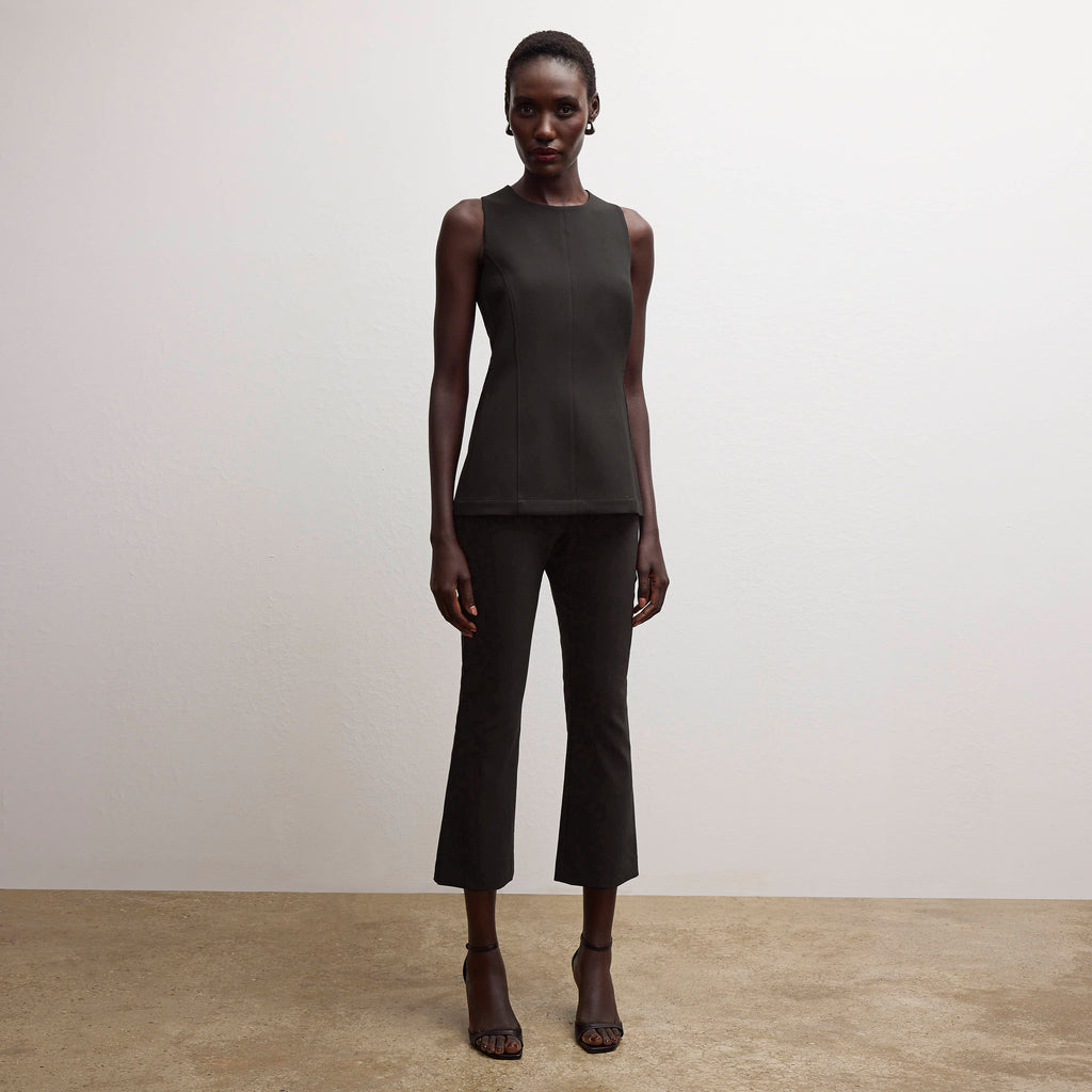 Lucia Top - Luxe Flex Suiting :: Black – M.M.LaFleur