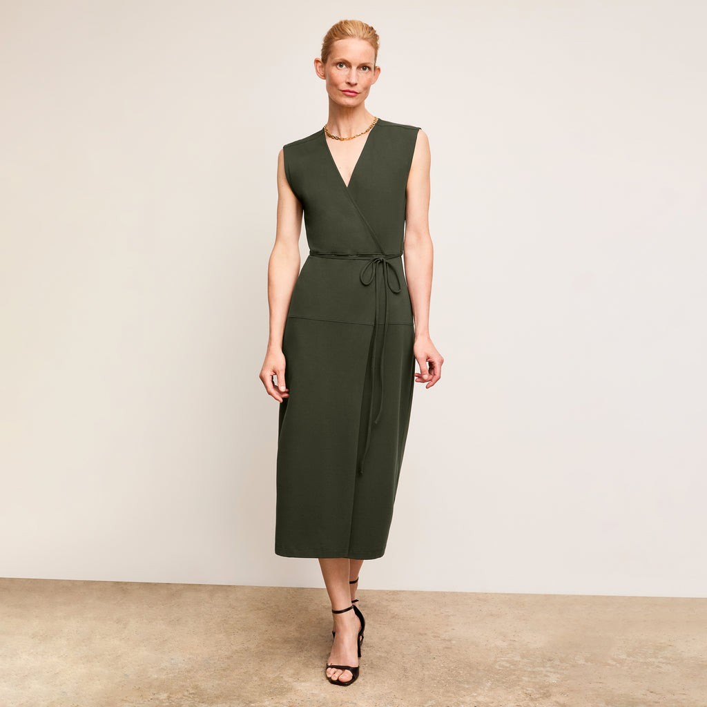 Marta Wrap Dress - Pima Cotton Jersey :: Rosin – M.M.LaFleur