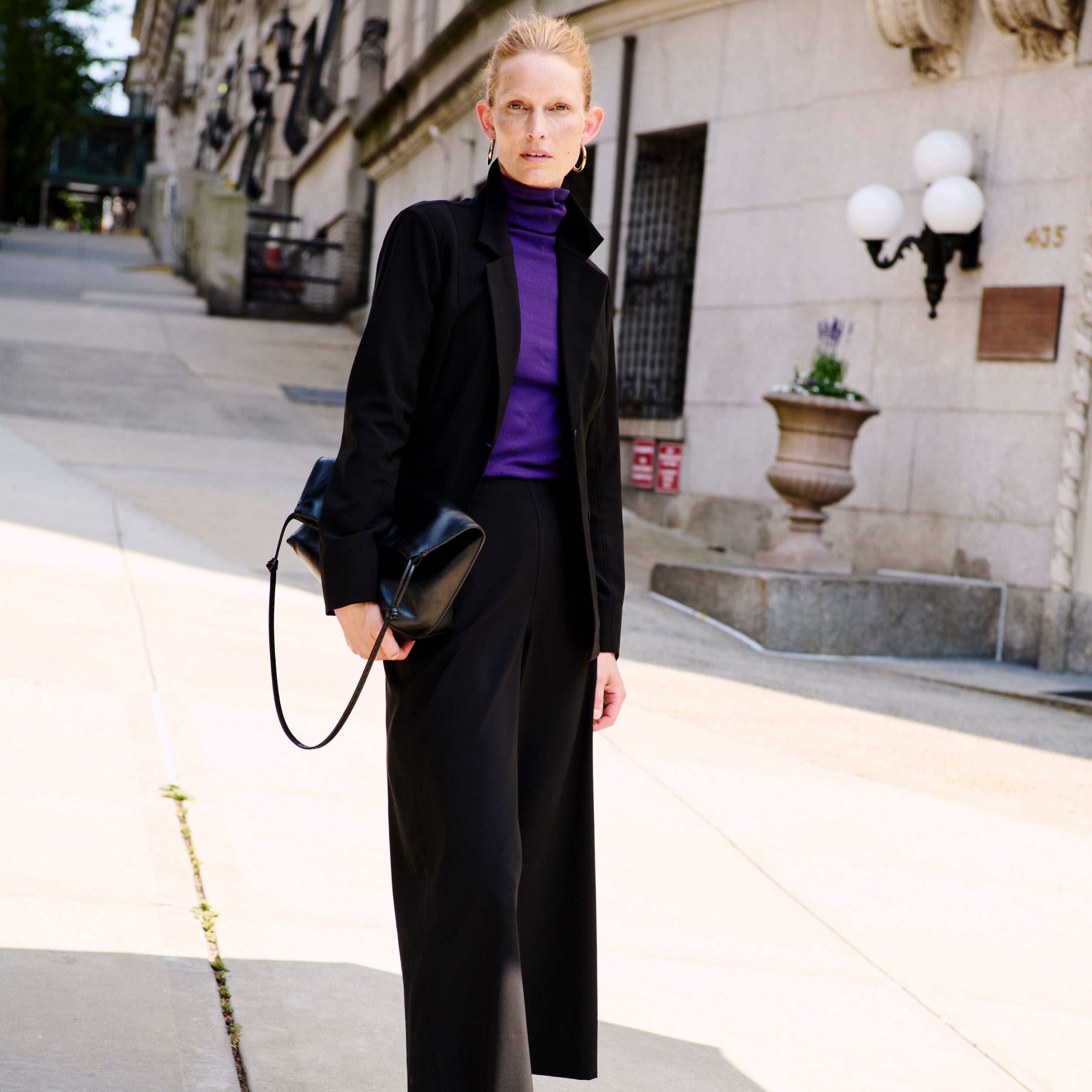 Elena Travel Culotte - OrigamiTech :: Black – M.M.LaFleur