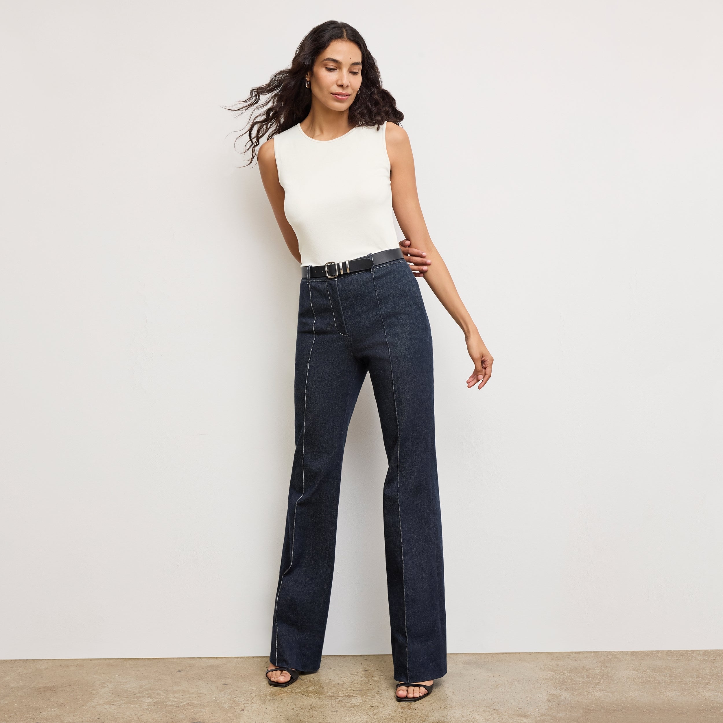 Rowe '70s Jean - Stretch Denim :: Midnight Wash – M.M.LaFleur