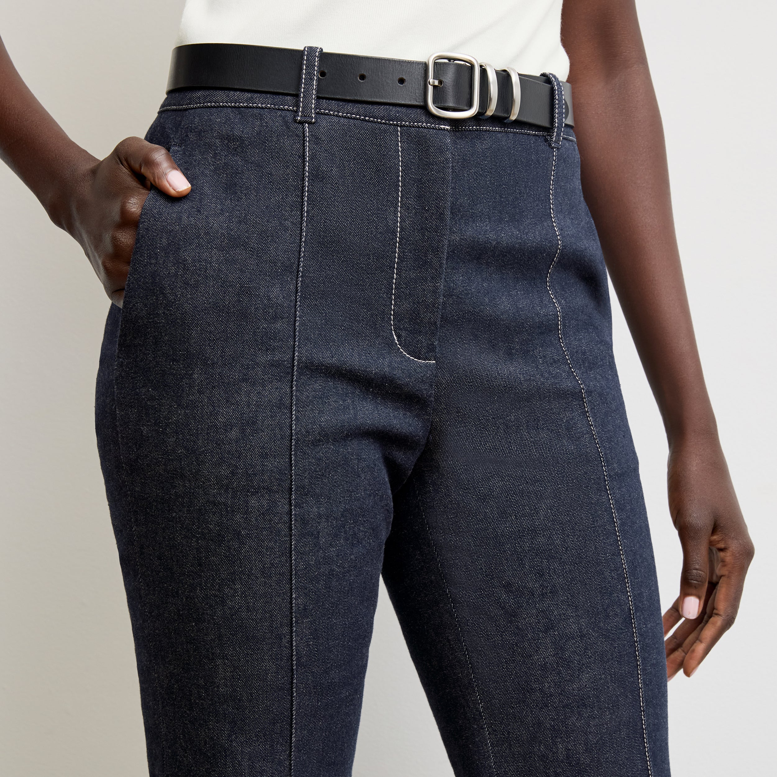 Rowe '70s Jean - Stretch Denim :: Midnight Wash – M.M.LaFleur