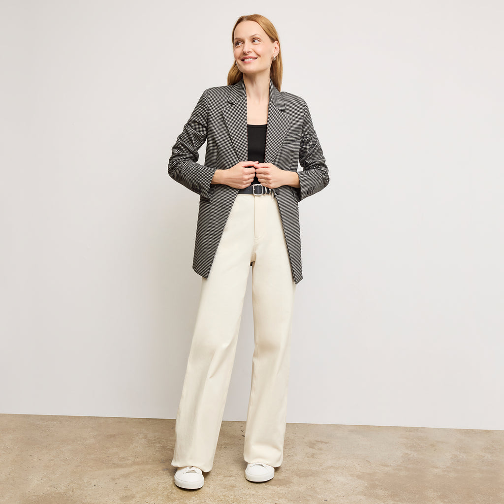 Milo Wide-Leg Jean - Eco Better Than Denim :: Bright Ivory – M.M.LaFleur