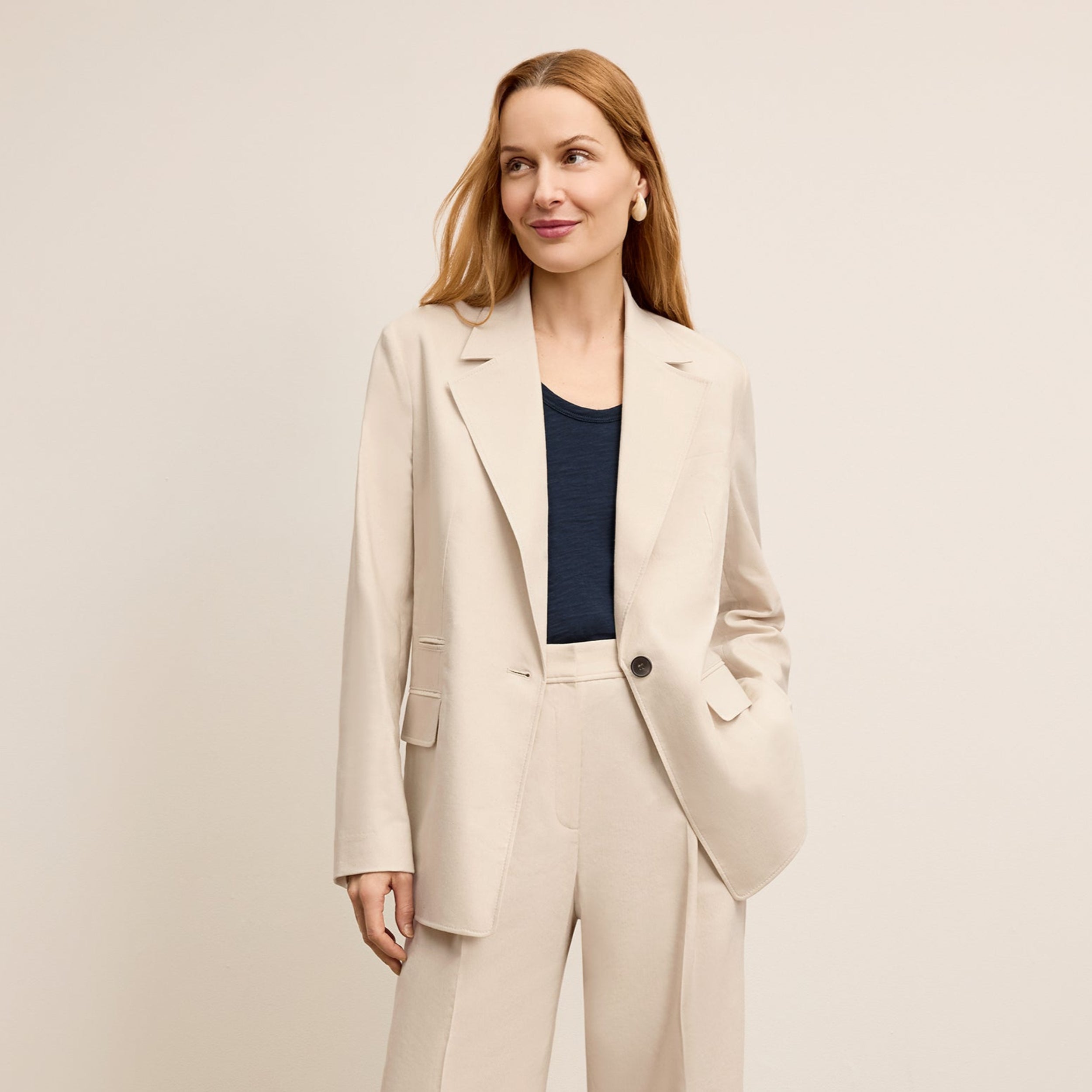 Teddy Easy Jacket - Cotton Viscose :: Natural – M.M.LaFleur