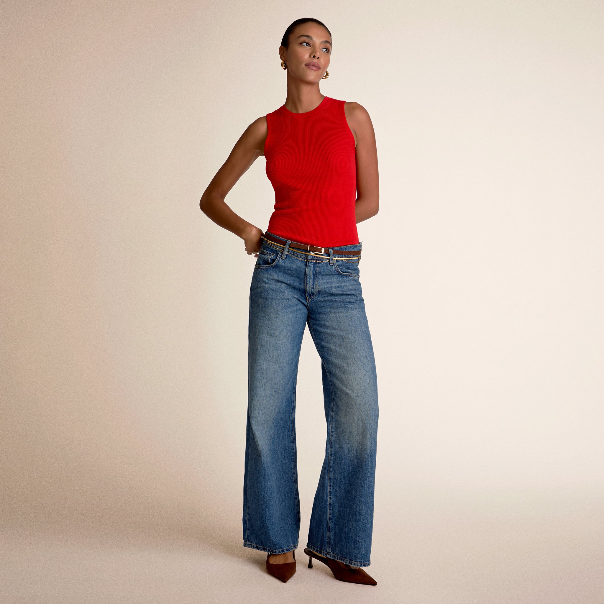 Trina Wool Shell Top - Ribbed Merino :: Candy Apple – M.M.LaFleur