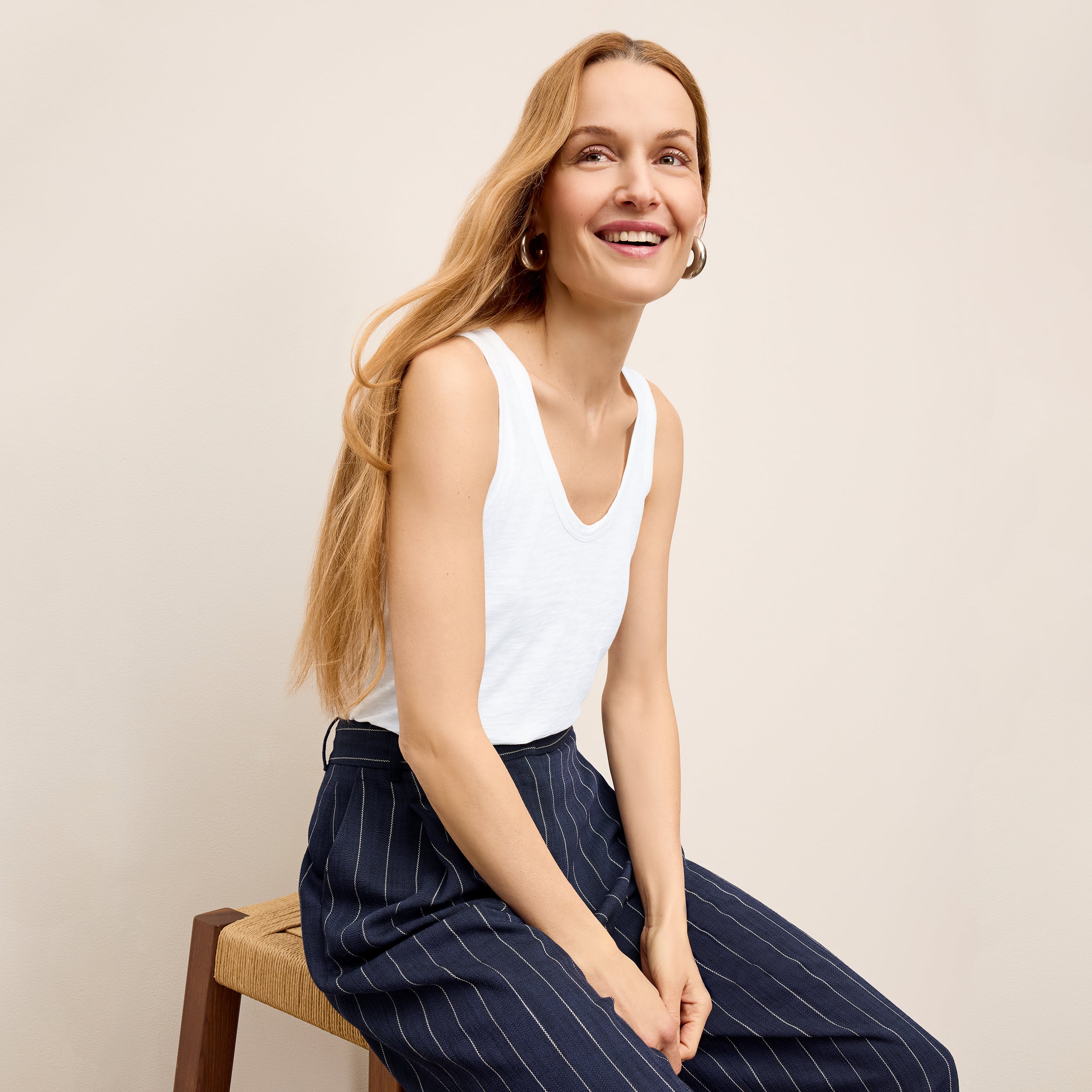 Wyatt Tank - Organic Cotton Slub :: White – M.M.LaFleur