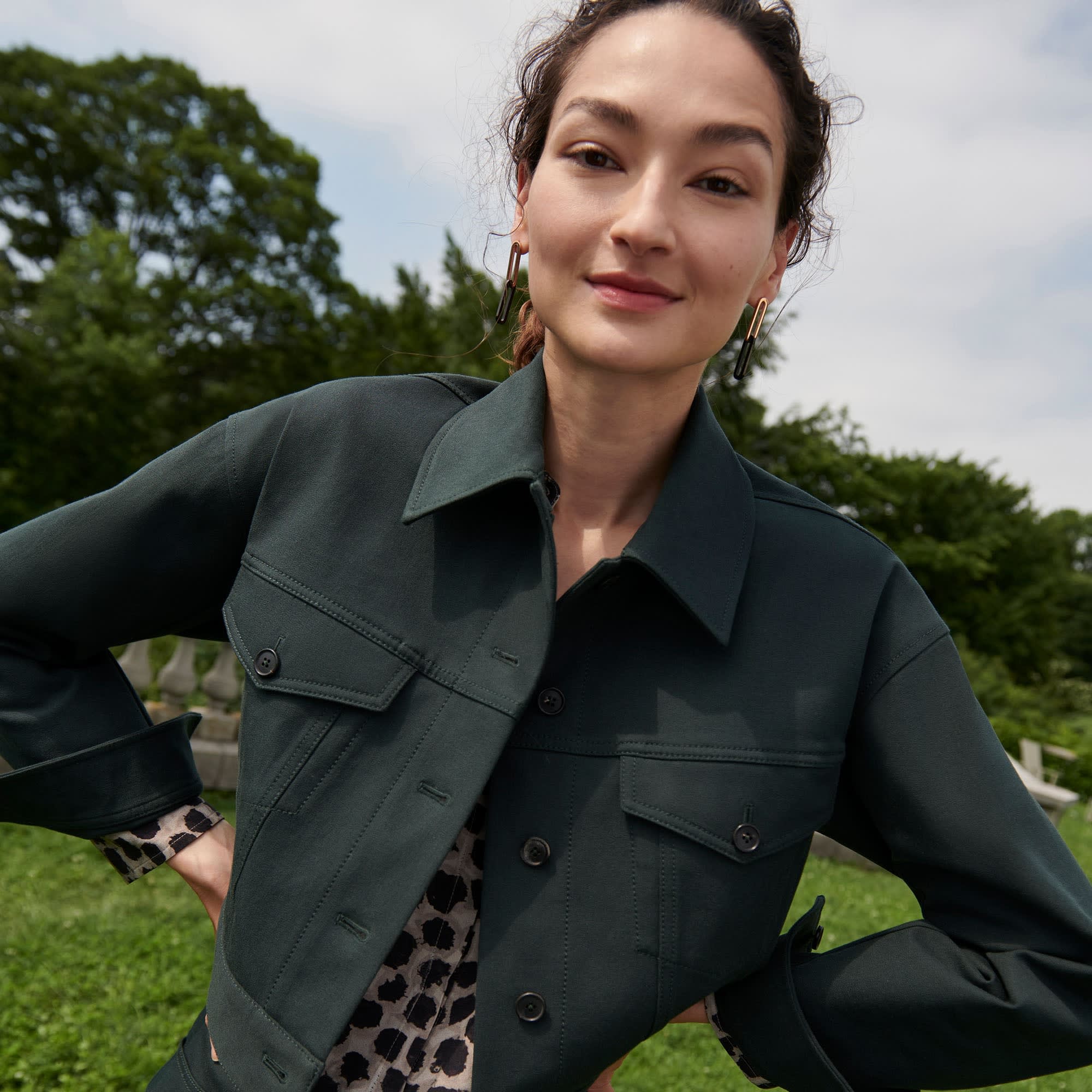 Anna Jacket - Better Than Denim :: Hemlock – M.M.LaFleur