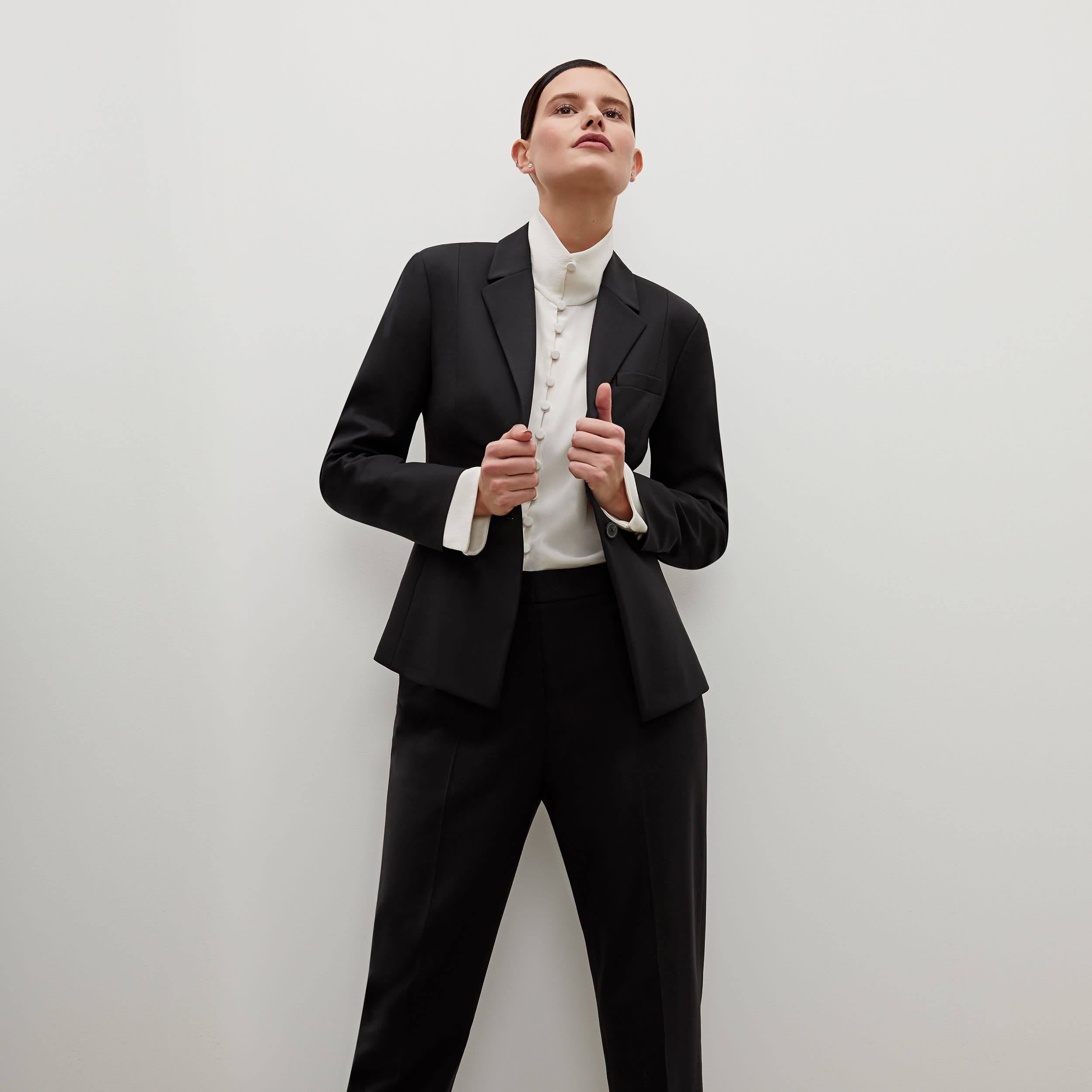 Hoffman Blazer - Tropical Wool :: Black – M.M.LaFleur