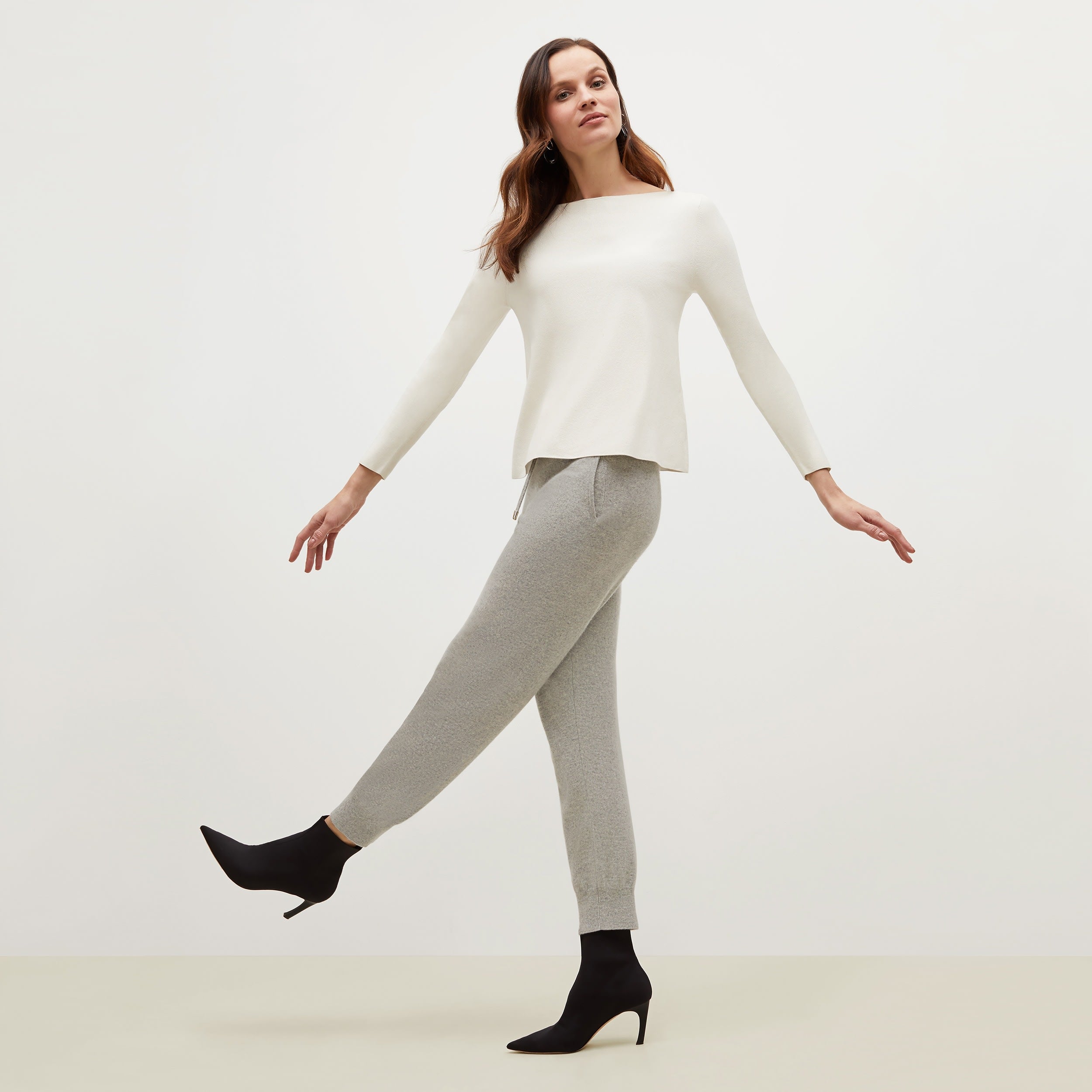 Celeste Top - 365 Stretch Knit :: Ivory – M.M.LaFleur