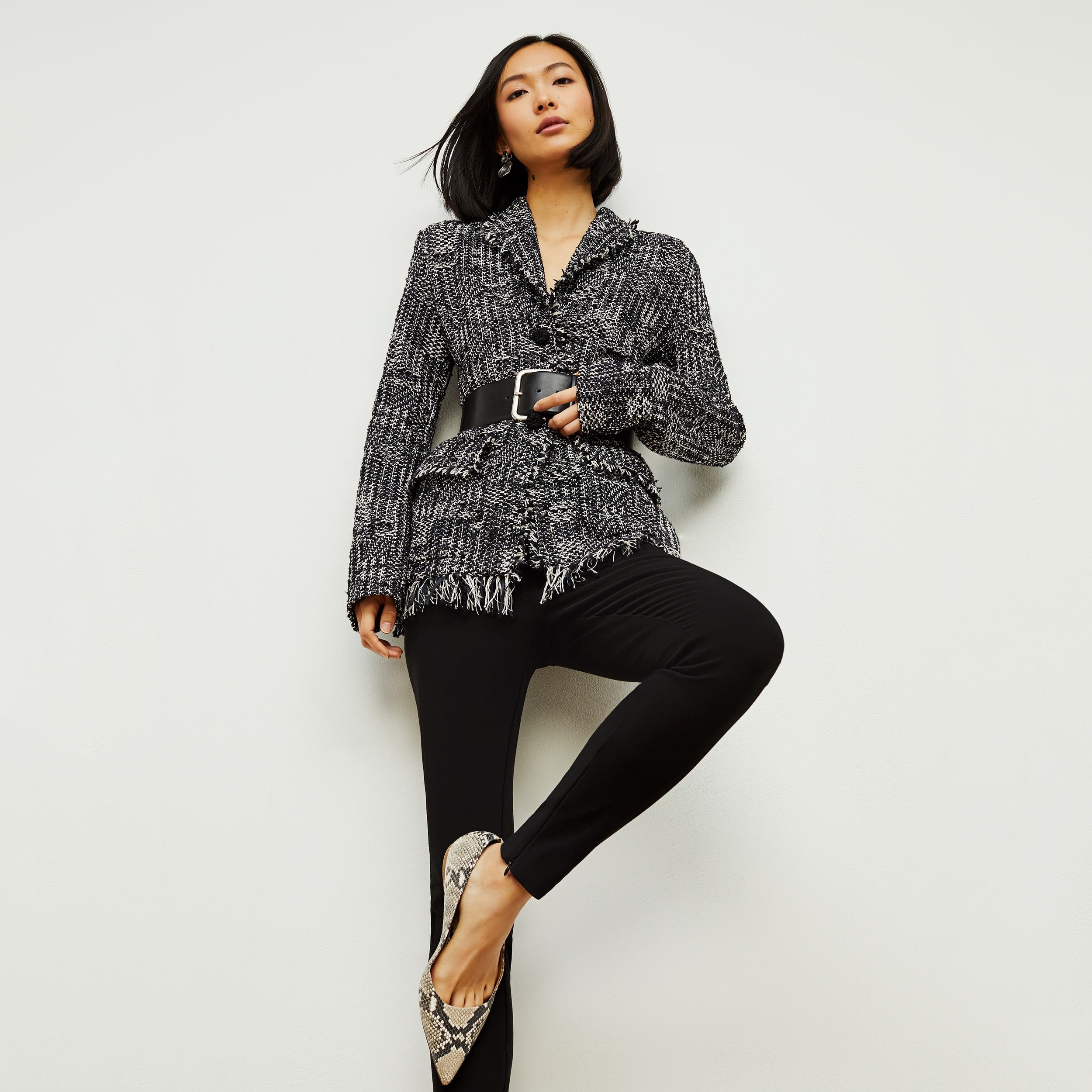 Porter Jacket - Interweave :: Black / White – M.M.LaFleur