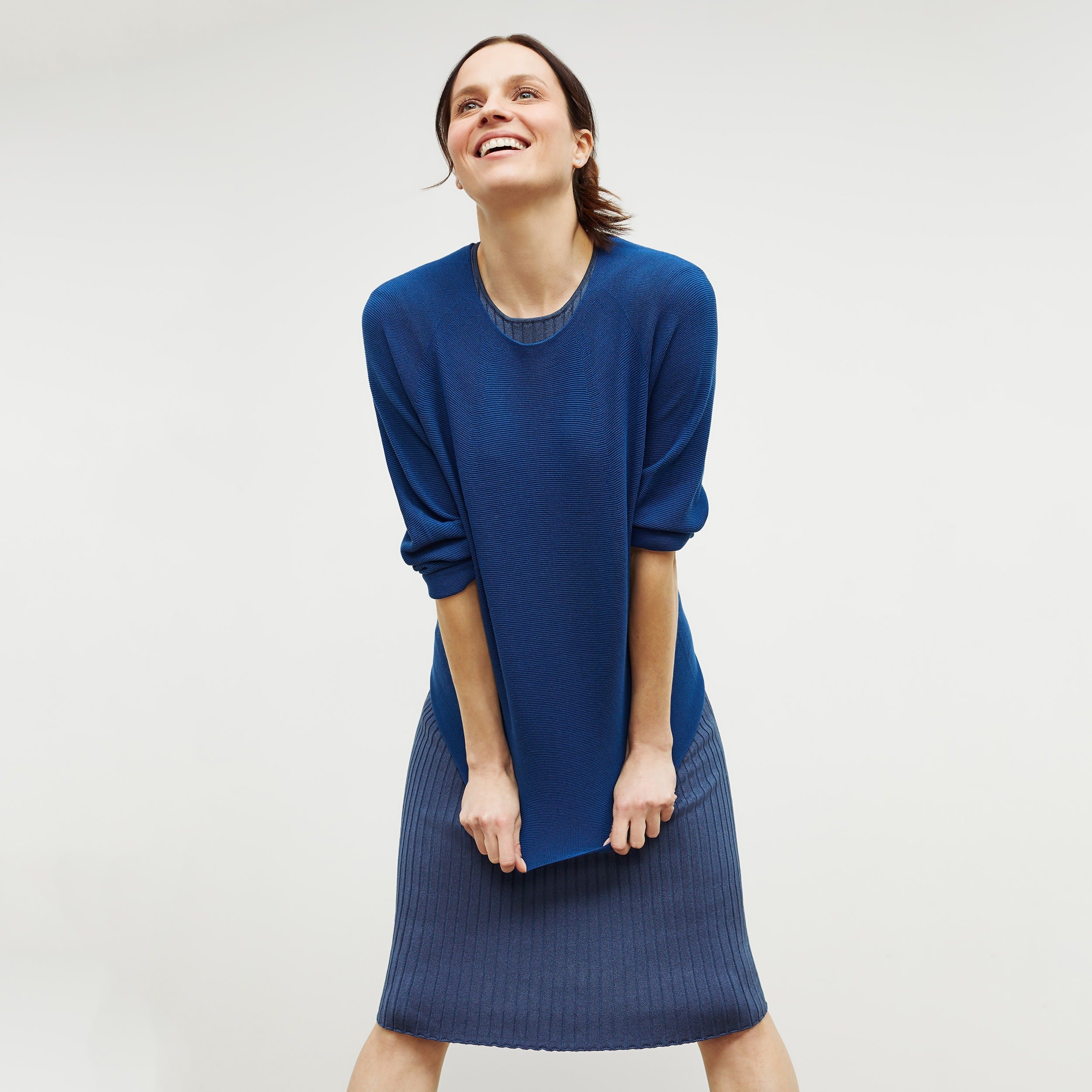 Chadwick Sweater - 3D-Knit Cotton :: Shoreline – M.M.LaFleur