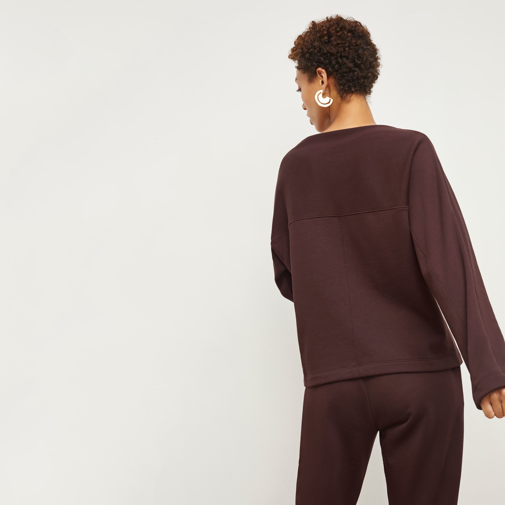 Kristin Pullover - French Terry :: Huckleberry – M.M.LaFleur