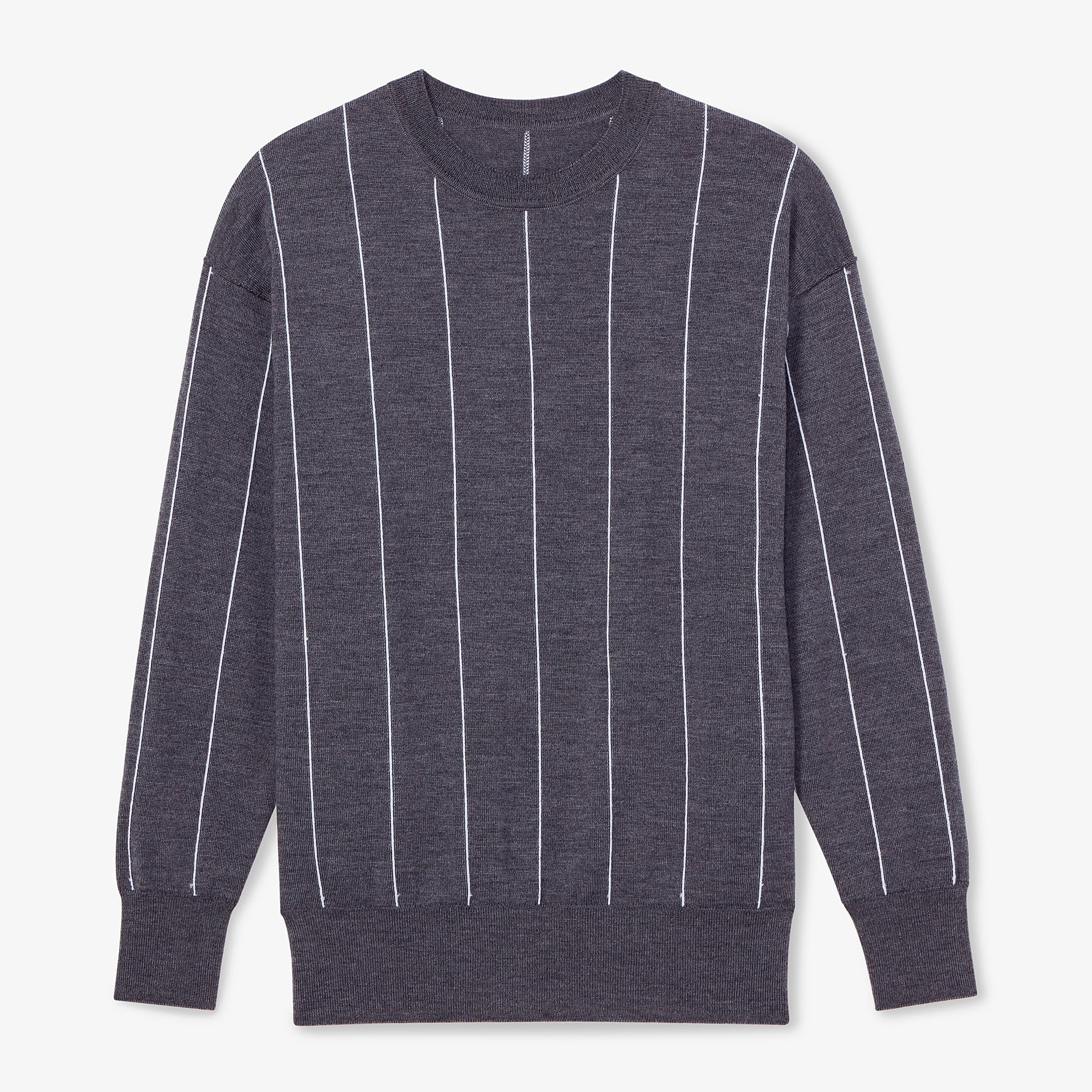 Ingola Sweater - Braided Stripe :: Charcoal / Ivory – M.M.LaFleur