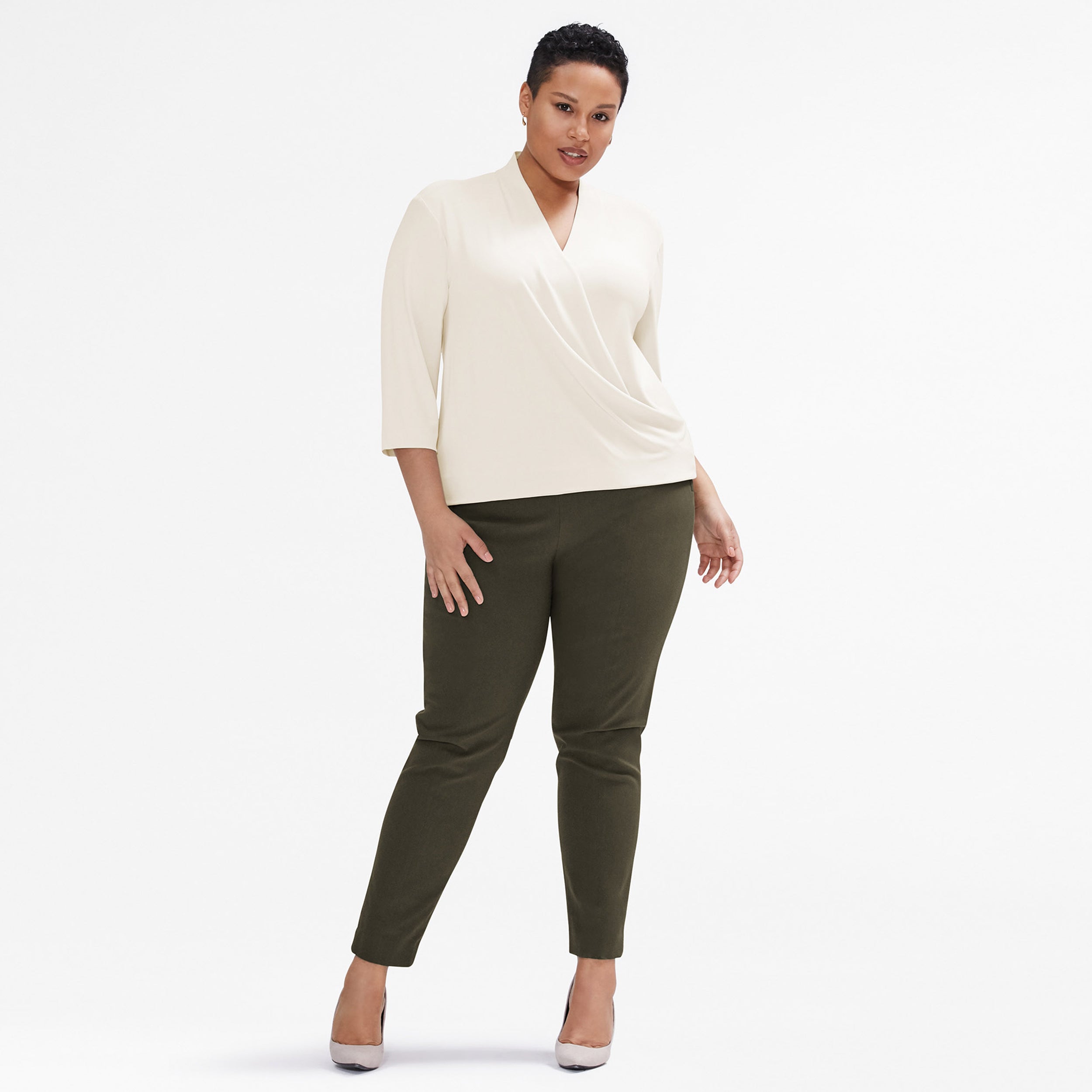 Foster Pant - PowerStretch :: Dark Olive – M.M.LaFleur