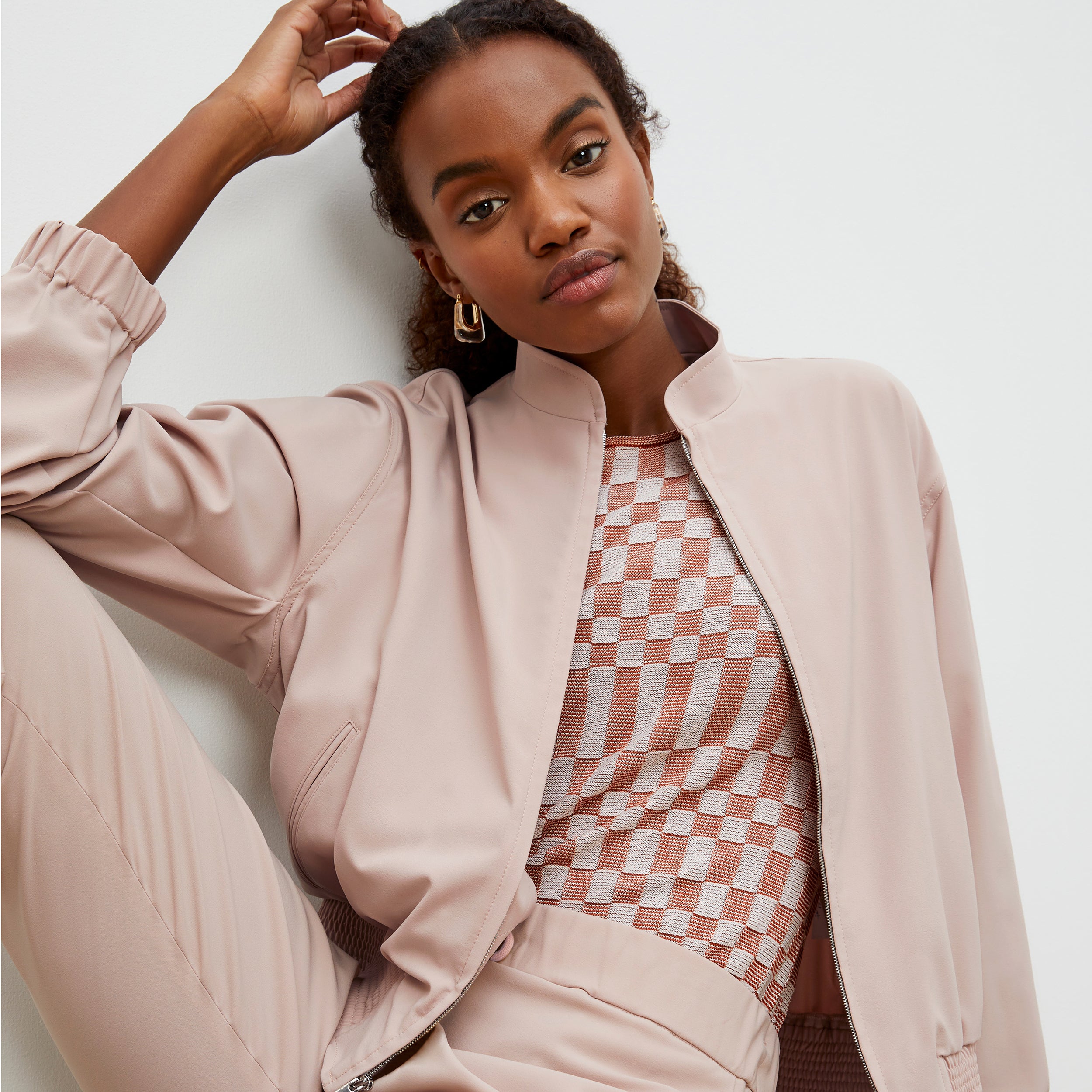 Charli Top - Checkered Knit :: Red Clay / Natural – M.M.LaFleur