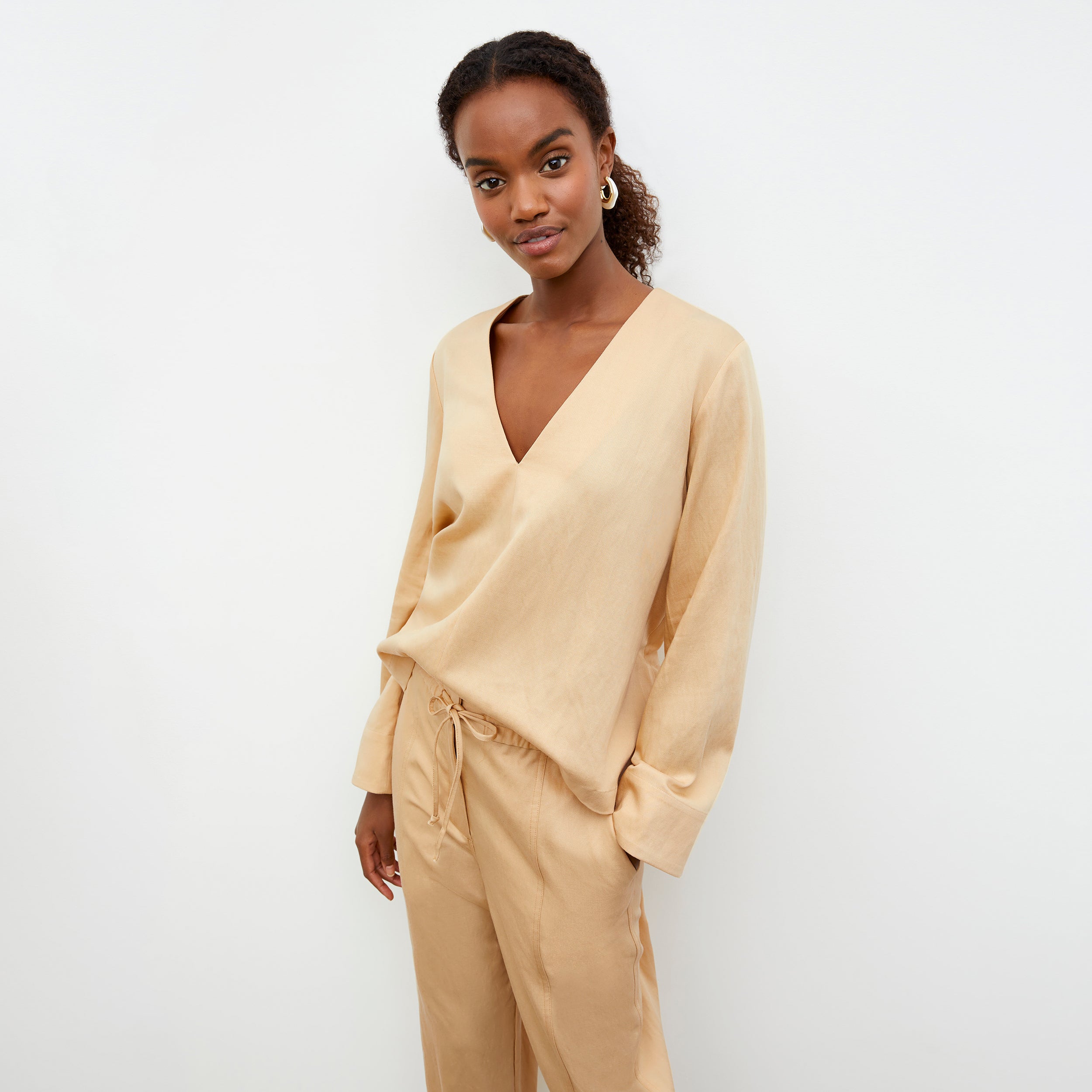 Annette Top - Everyday Twill :: Butter – M.M.LaFleur